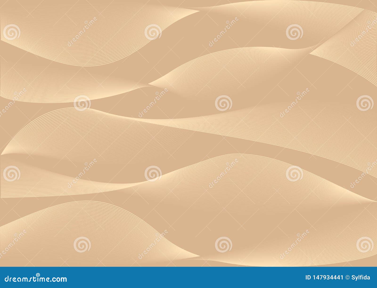 Sand Abstract Background with Waves. Vector Stock Illustration ...