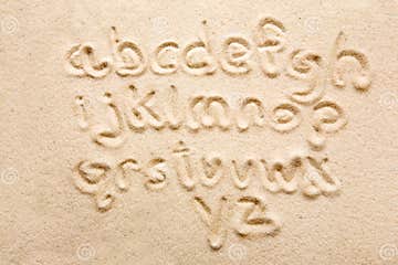 Sand Alphabet stock image. Image of nature, sand, design - 6953217