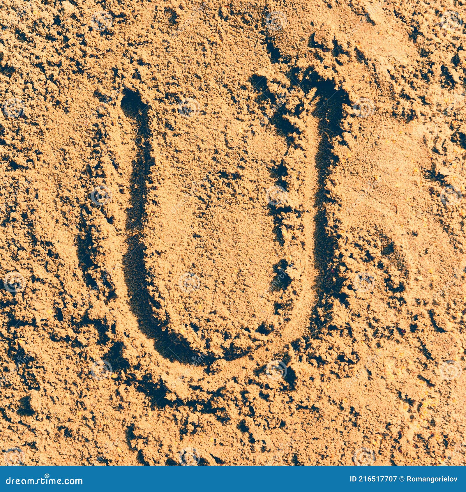 Sand alphabet stock image. Image of element, sign, print - 216517707