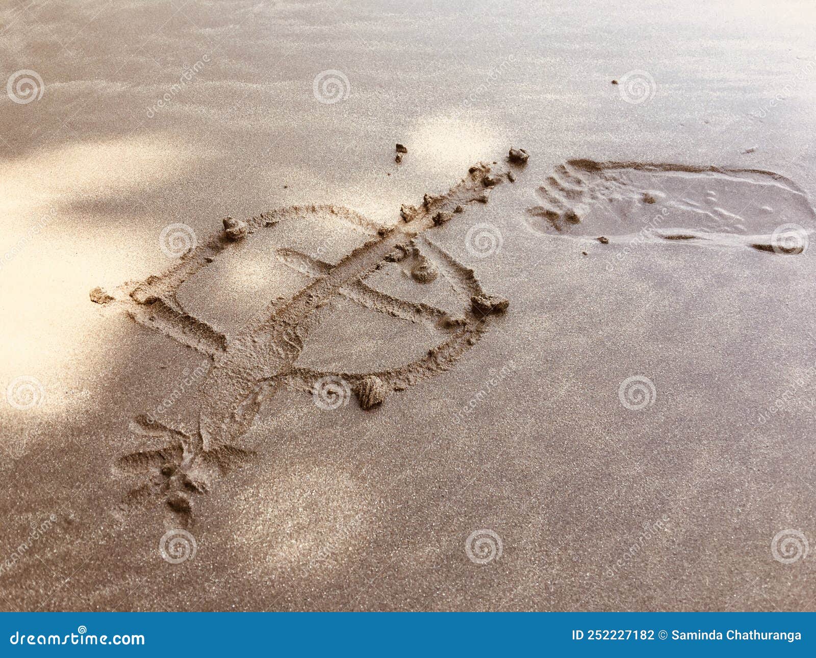 Sand art stock photo. Image of sand, hood, drawing, chaild - 252227182