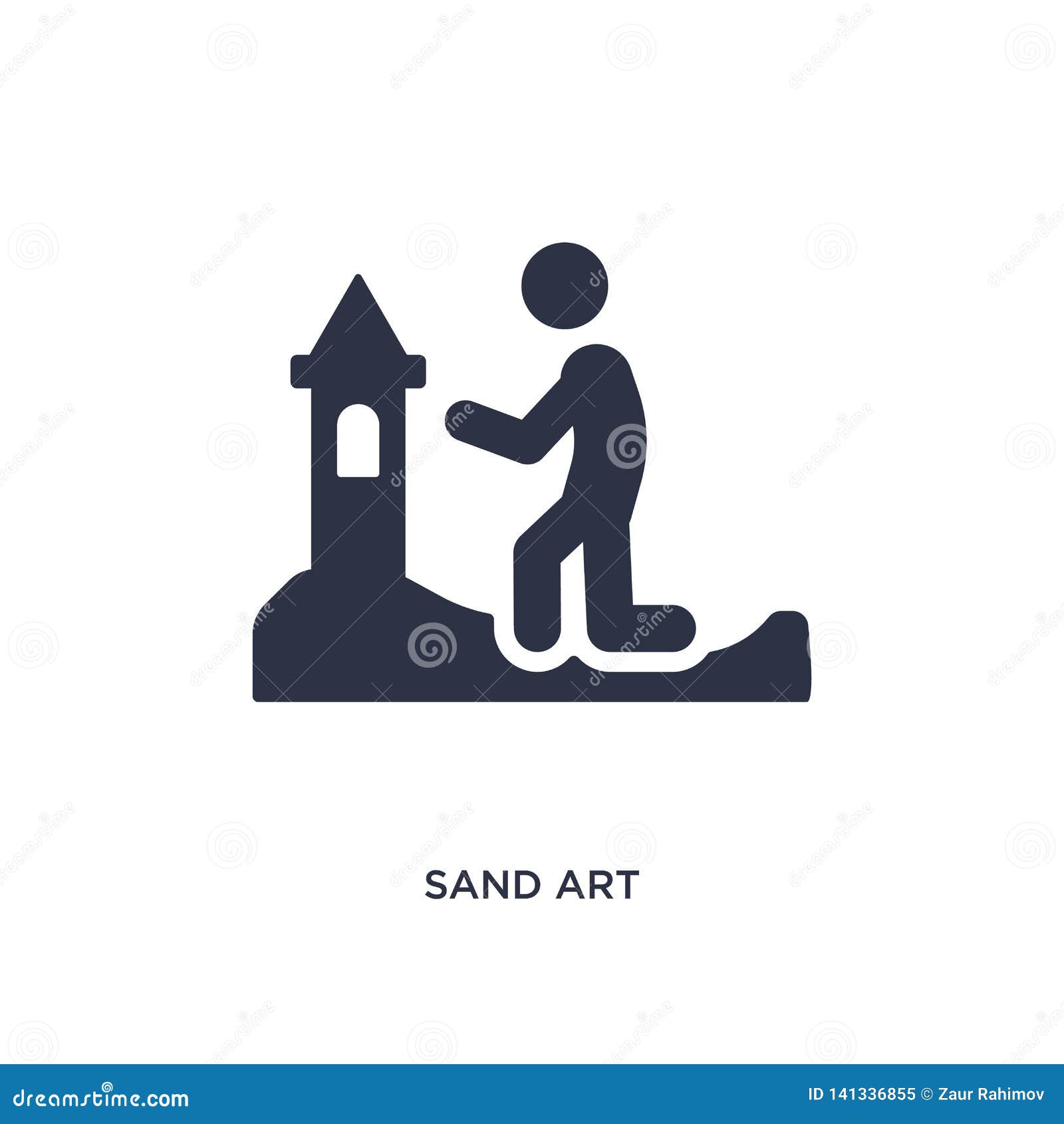 Sand Art Icon on White Background. Simple Element Illustration from ...