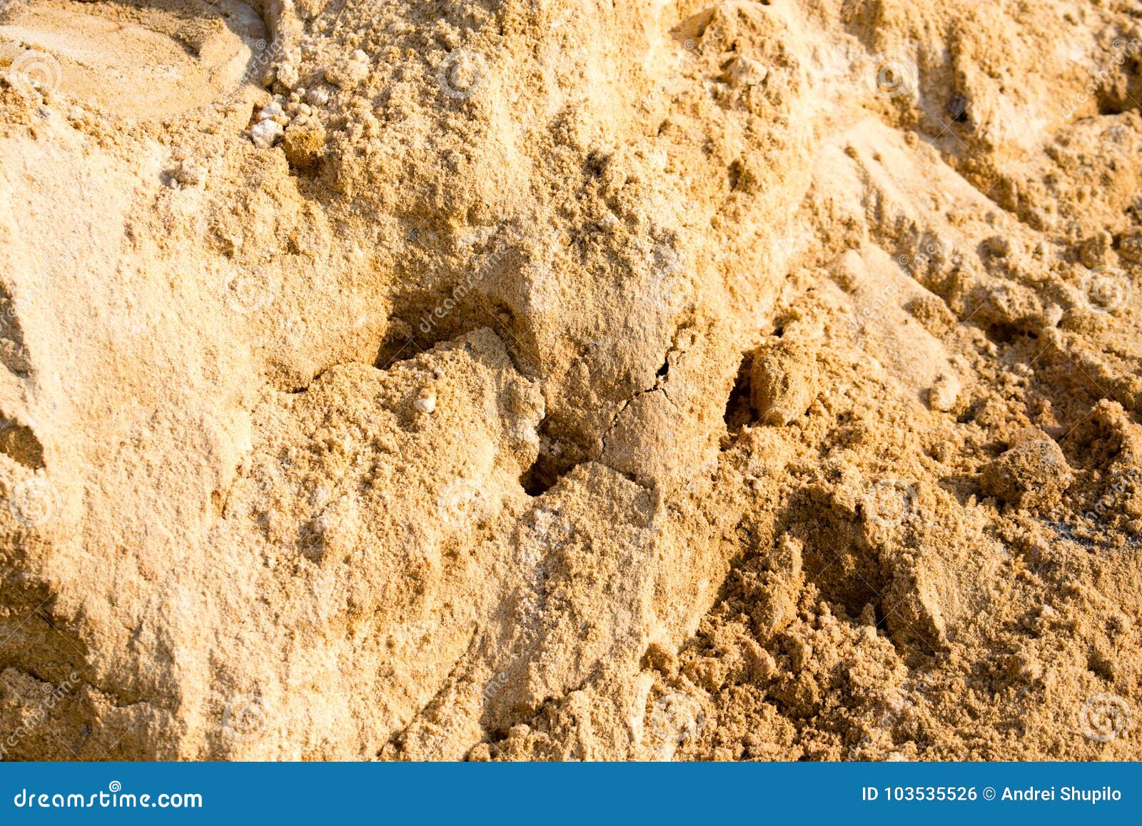 Sand Auf Baustelle Als Abstrakten Hintergrund Stockfoto - Bild von ...