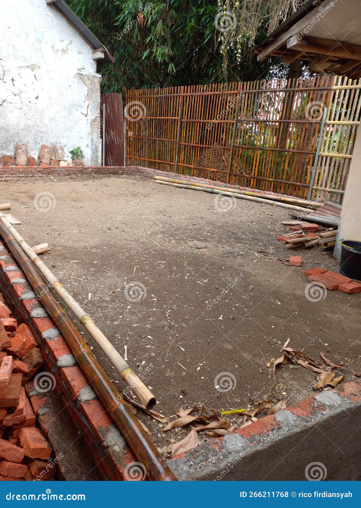 Sand Backfill and Simple Foundation Stock Photo - Image of sand, house ...