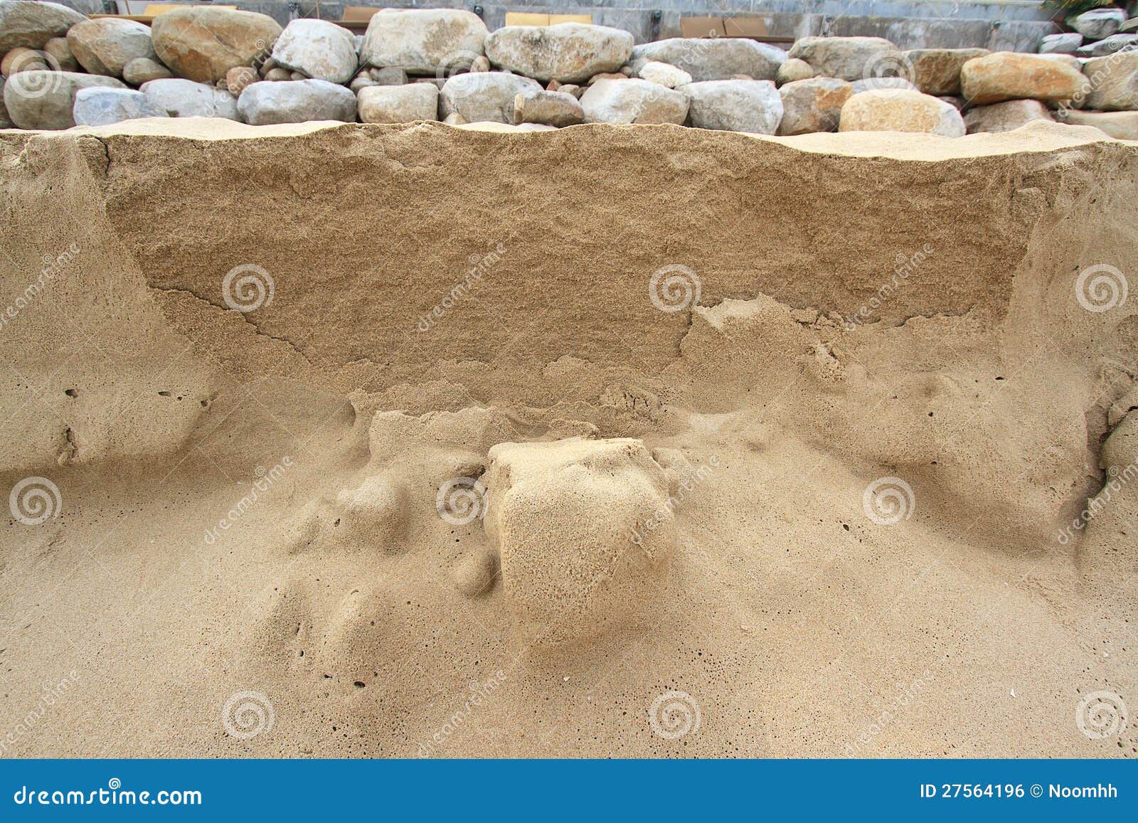 A sand bank stock photo. Image of erosion, fragile, layers - 27564196