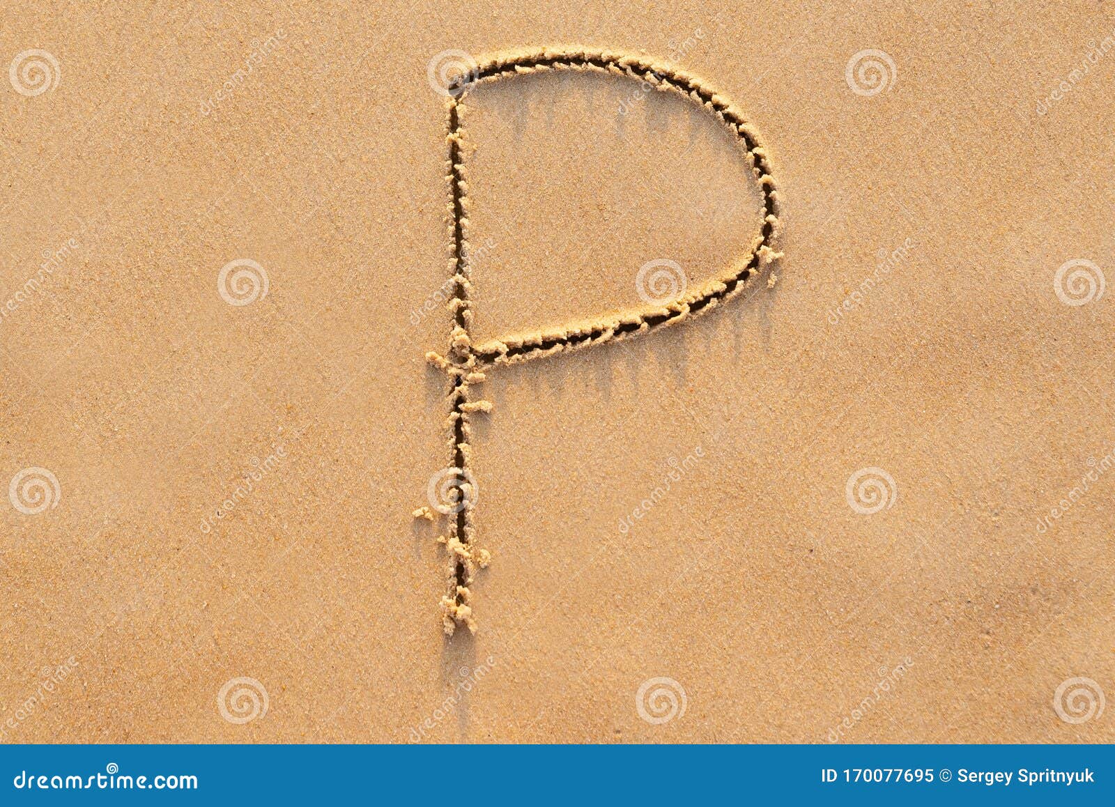 Sand Beach Alphabet: Letter a Stock Image - Image of conceptual ...