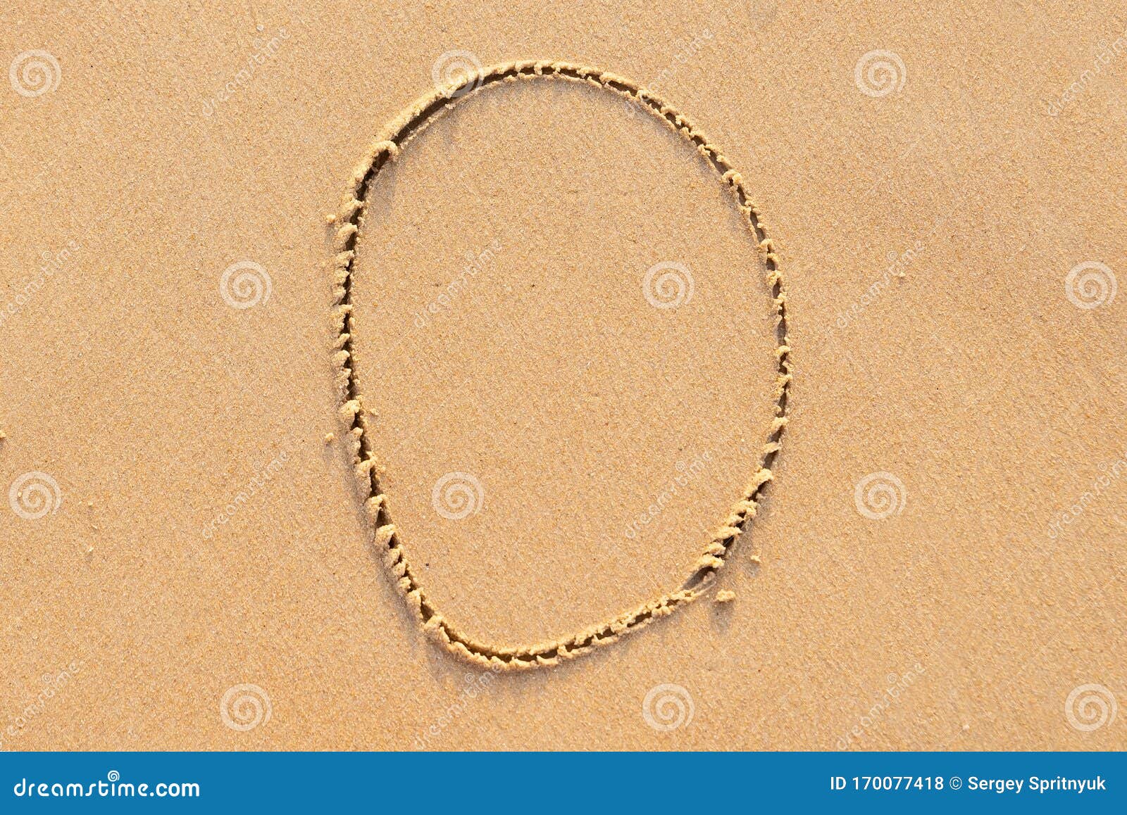 Sand Beach Alphabet: Letter a Stock Photo - Image of character, carved ...
