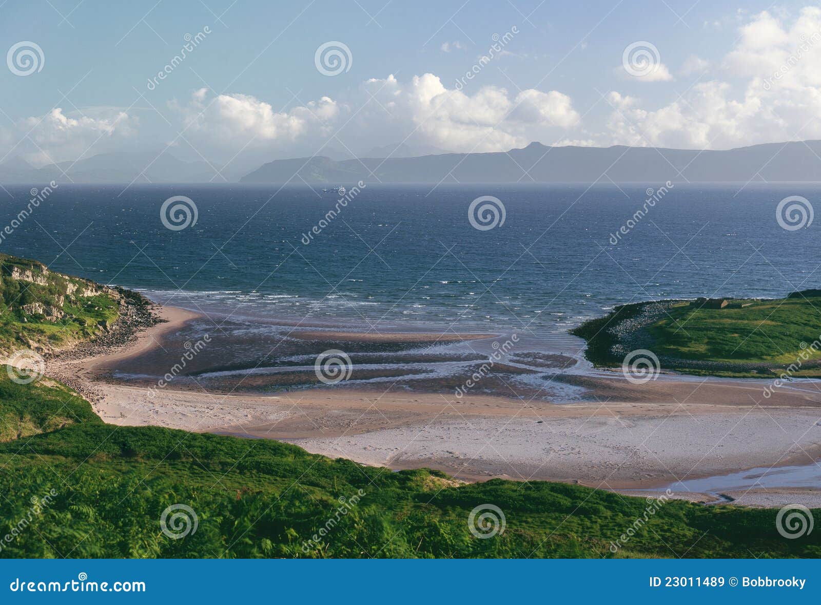Sand Beach, Applecross Peninsula Stock Image - Image of isle, cloud ...