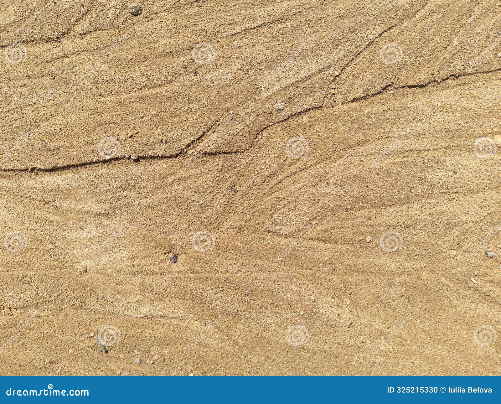 Sand on the Beach As an Abstract Background. Sand Deposits after Water ...