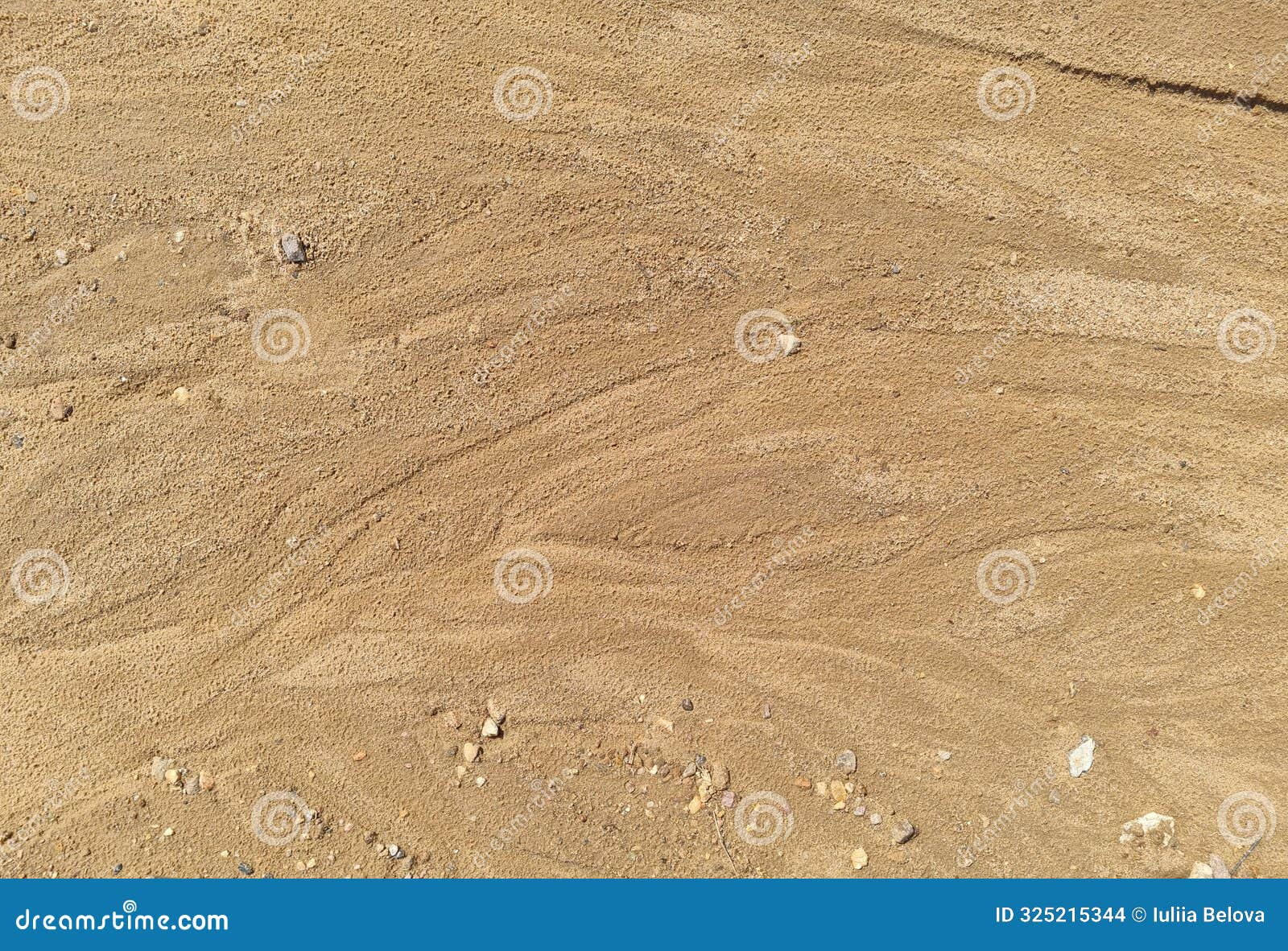 Sand on the Beach As an Abstract Background. Sand Deposits after Water ...