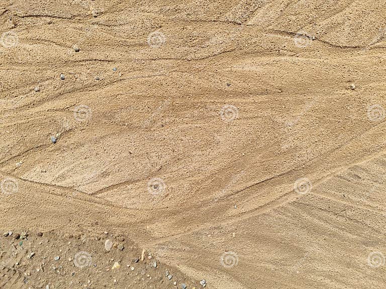 Sand on the Beach As an Abstract Background. Sand Deposits after Water ...