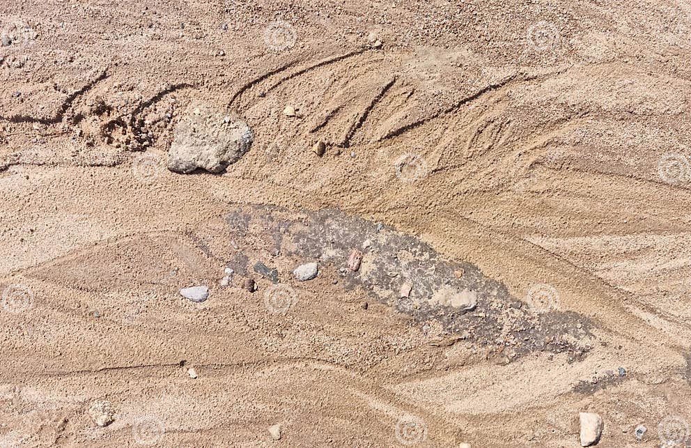 Sand on the Beach As an Abstract Background. Sand Deposits after Water ...