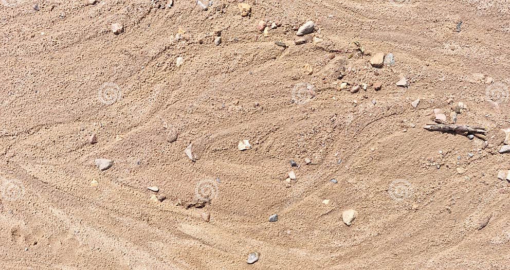 Sand on the Beach As an Abstract Background. Sand Deposits after Water ...