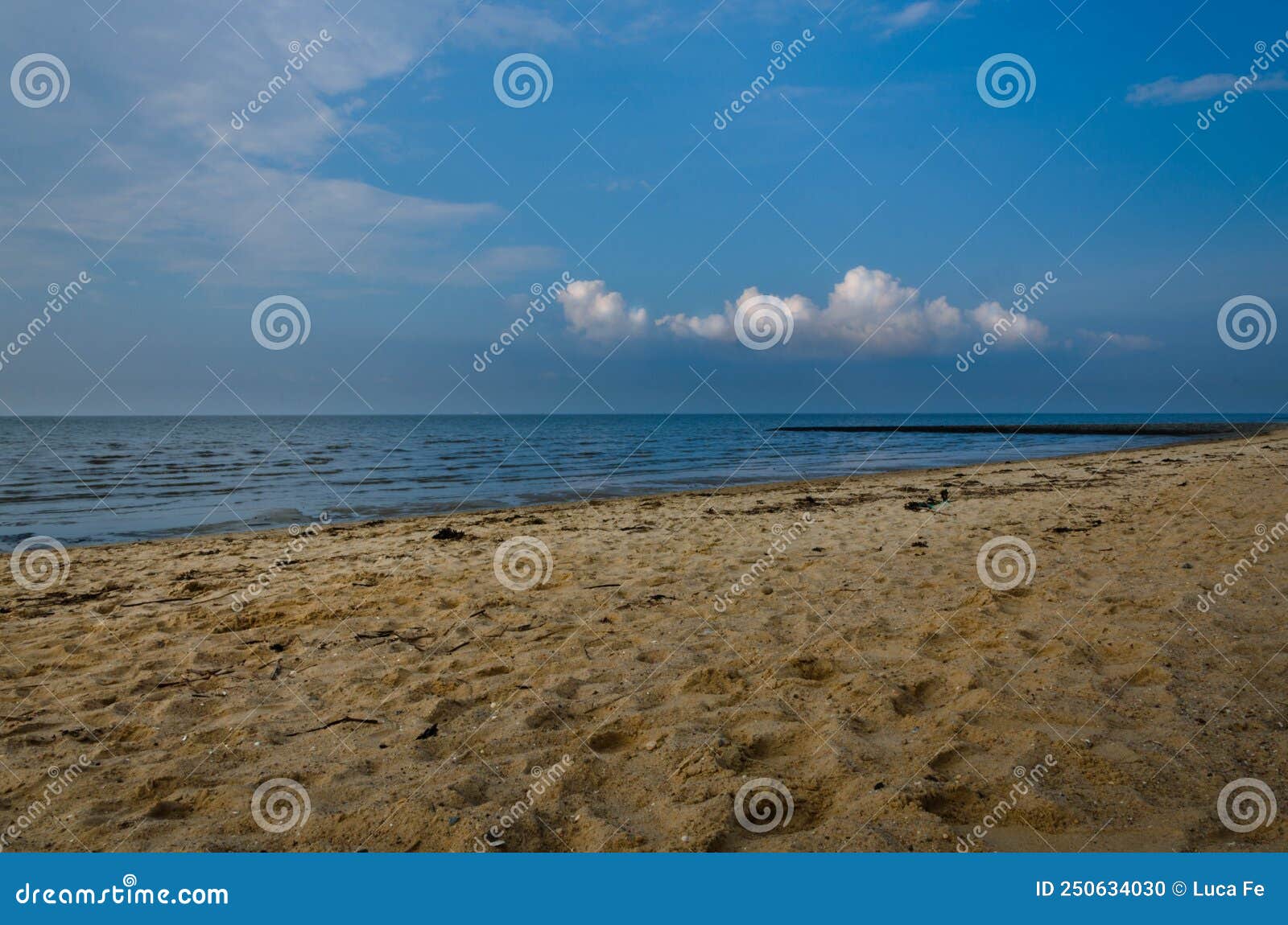 Sand Beach at the Coast of Germanys North Sea Stock Photo - Image of ...