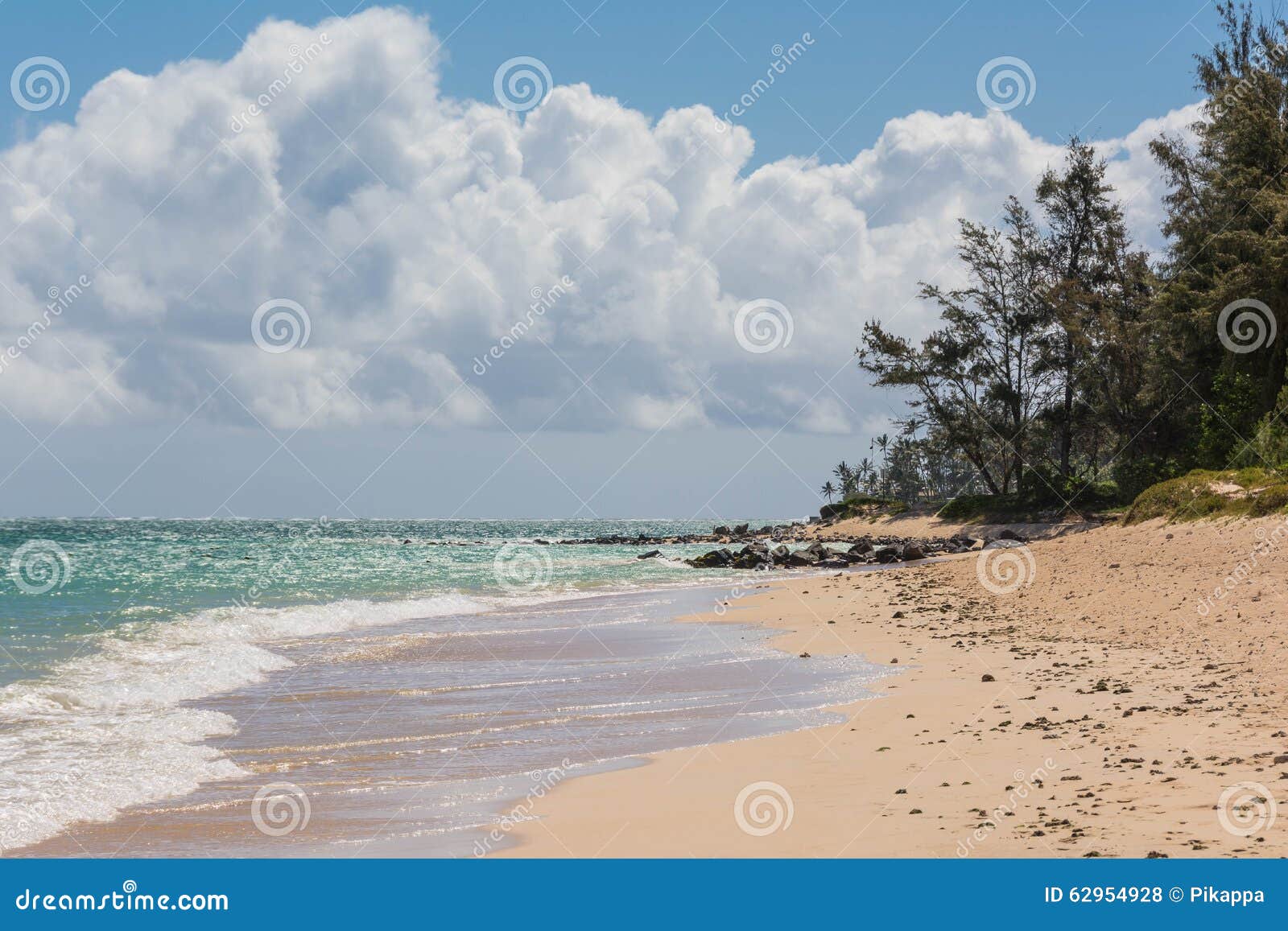Sand beach in Maui, Hawaii stock photo. Image of view - 62954928