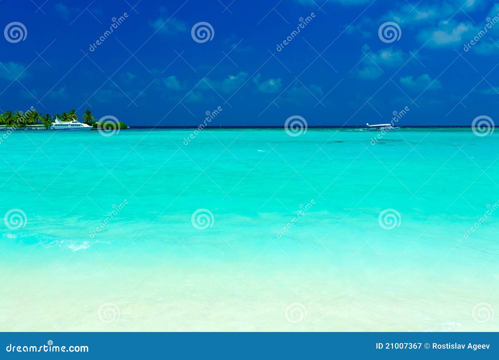 Sand Beach and Ocean Vessels, Maldives Stock Image - Image of vacations ...