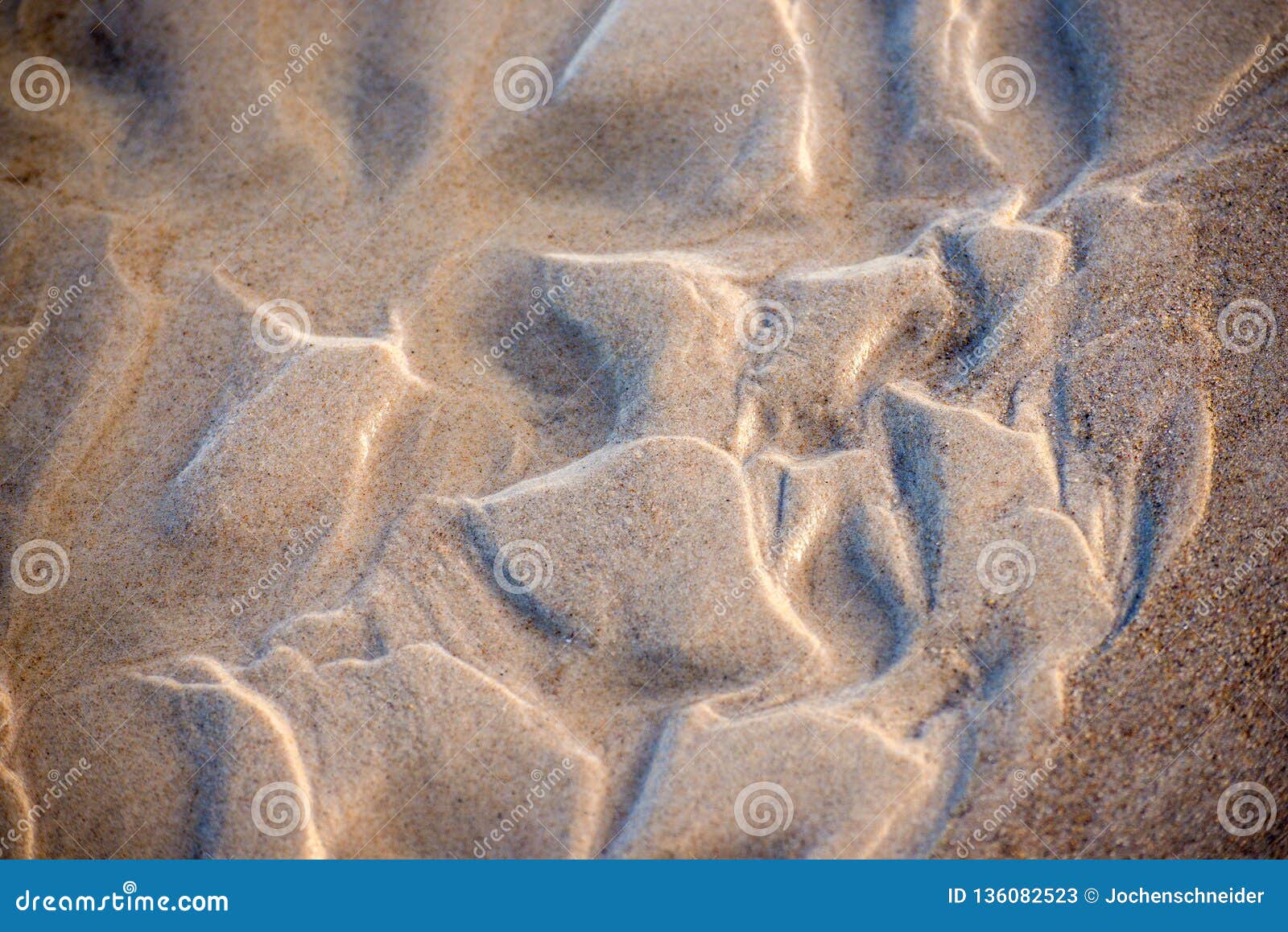 Sand of a Beach with Patterns Stock Image - Image of texture, baltic ...
