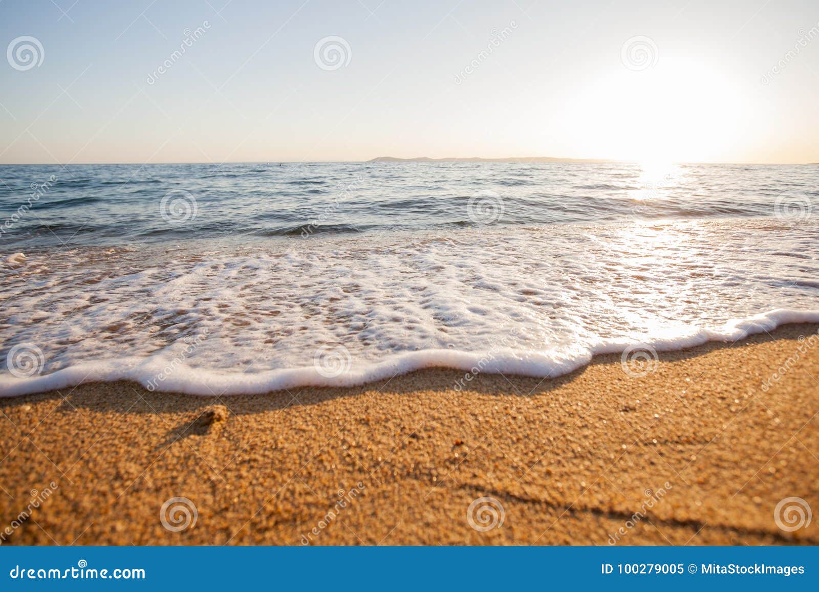 Sand Beach and Summer Sea stock image. Image of sand - 100279005