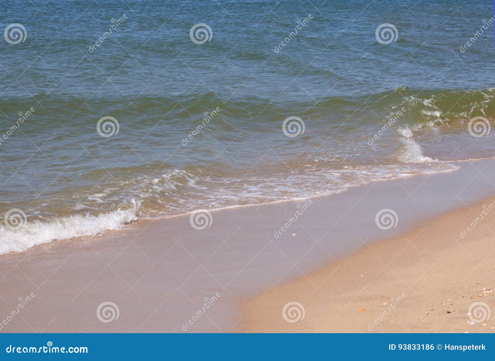 Sand Beach at a Sunny Day in Spring Stock Photo - Image of coast ...