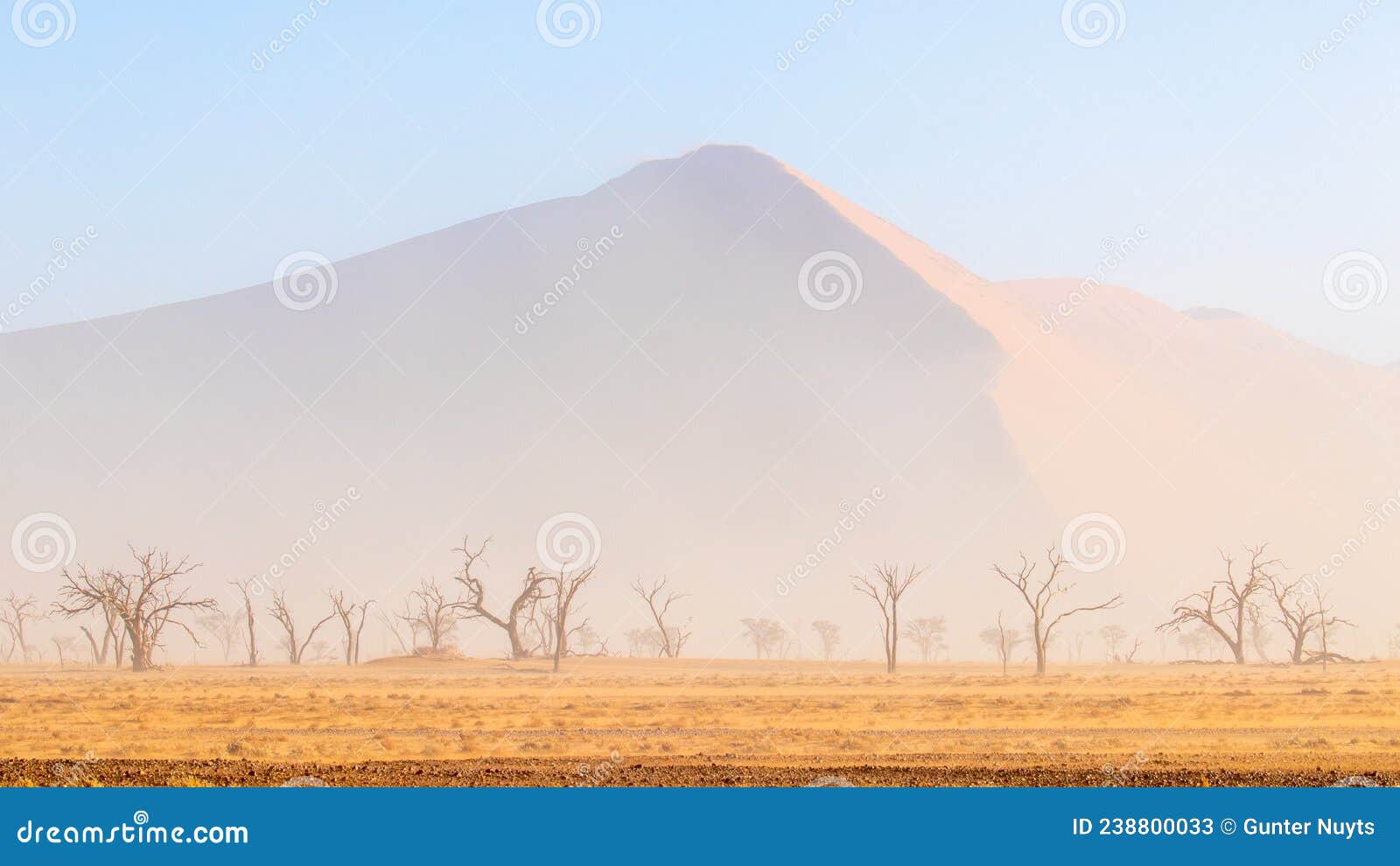 Sand Blowing by the Wind at Sossusvlei, Namibia. Stock Image - Image of ...