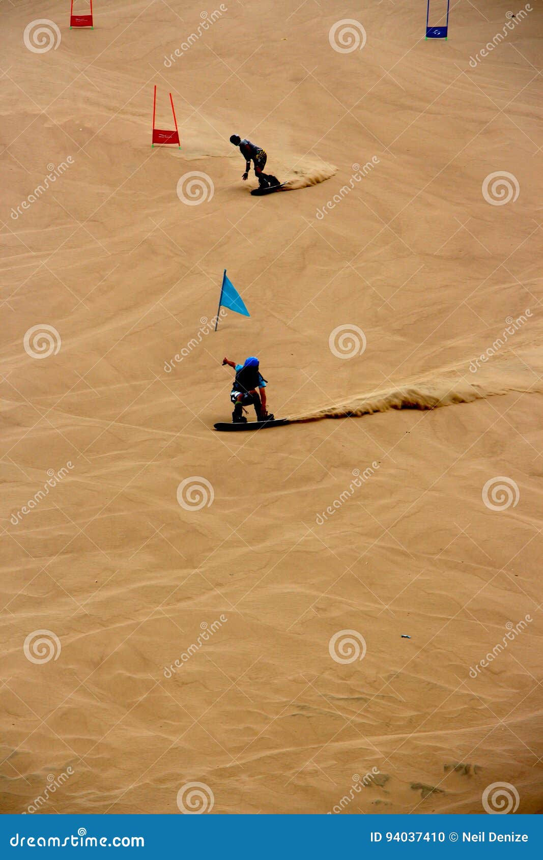 The Sand Boarding World Cup Editorial Image - Image of peru, desert ...