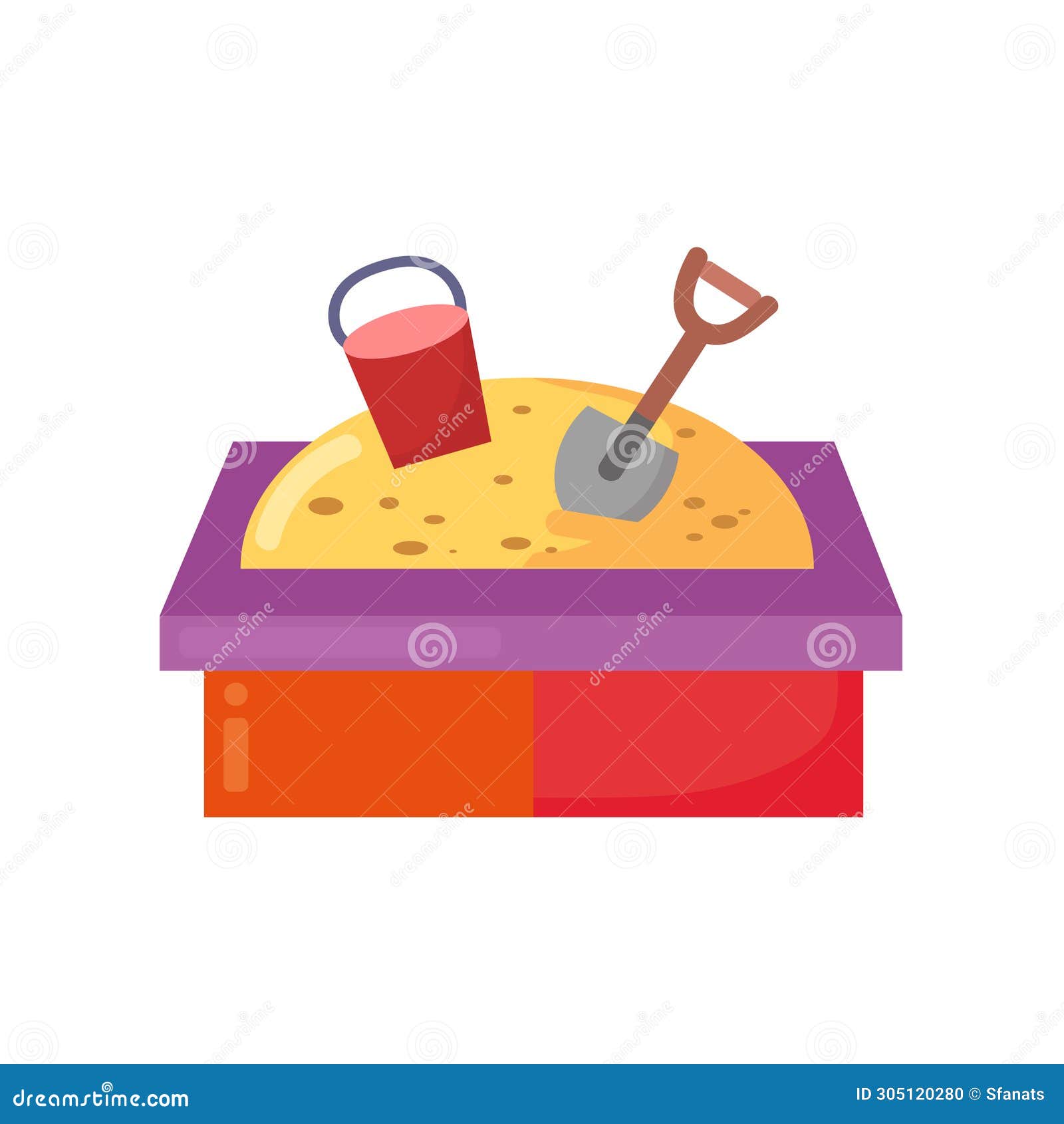 Sand Box Icon Clipart Avatar Logotype Isolated Vector Flat Illustration ...