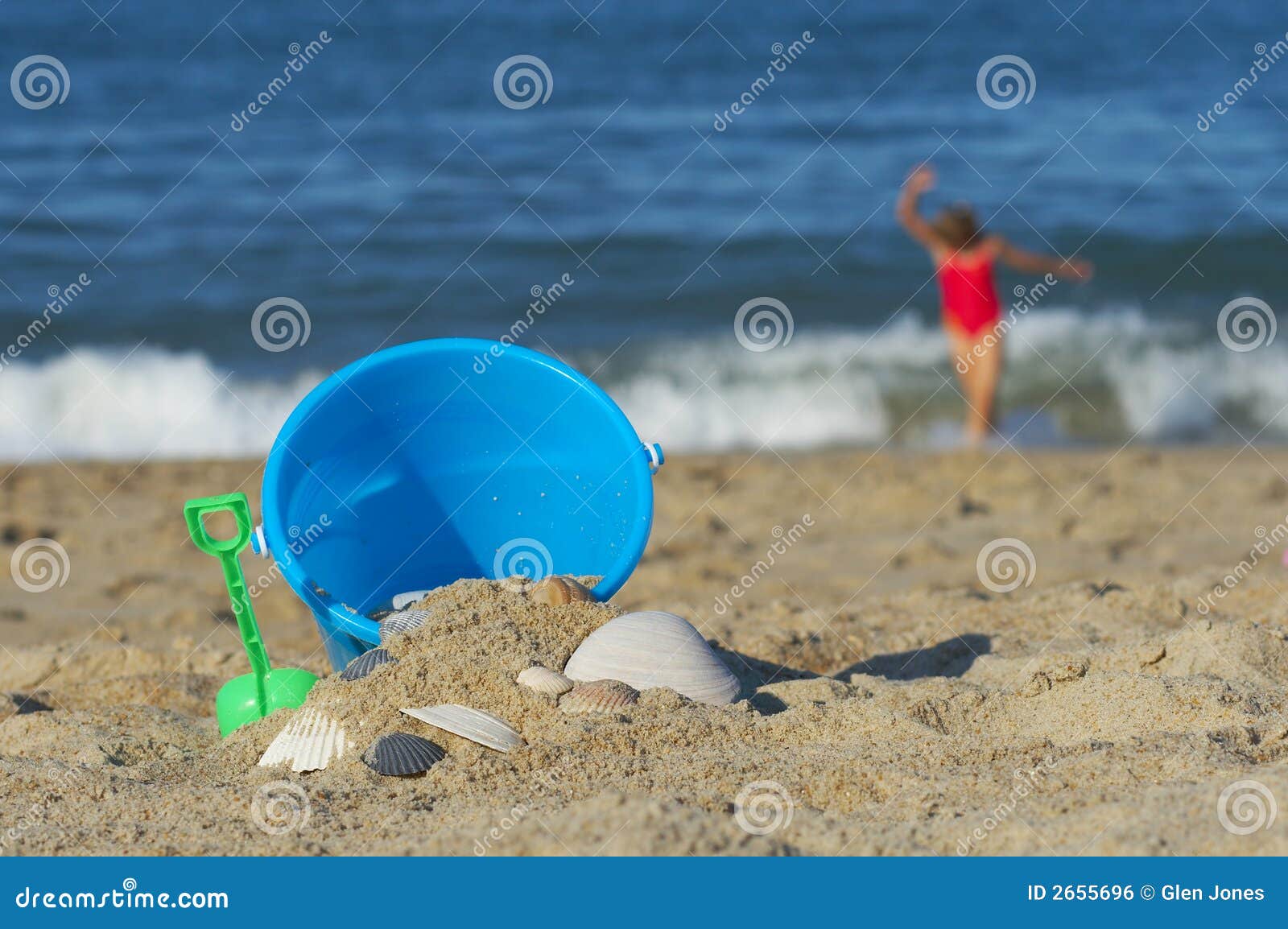 Sand Bucket stock photo. Image of scene, play, ocean, pink - 2655696