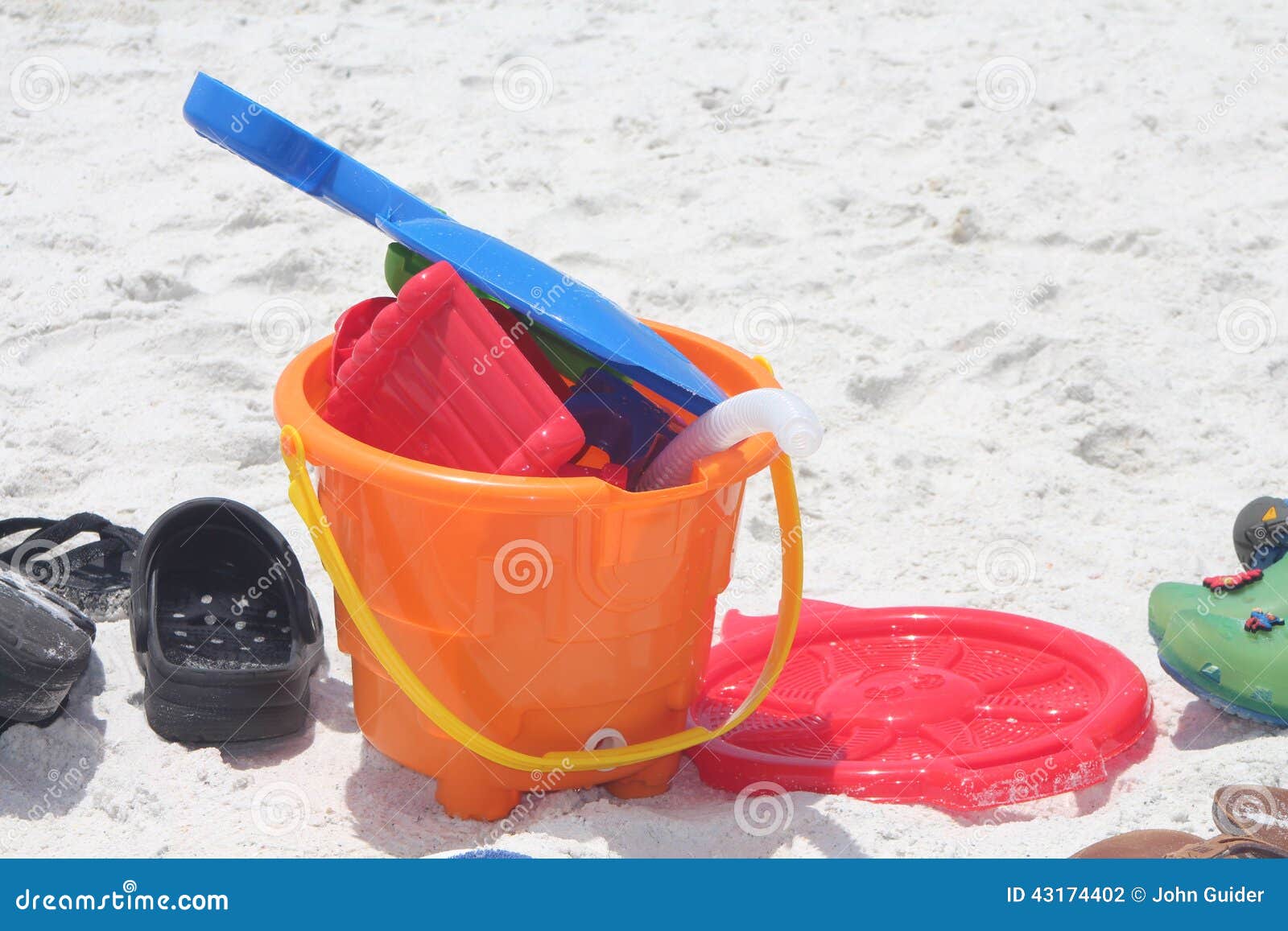 Sand bucket stock photo. Image of rake, bucket, live - 43174402