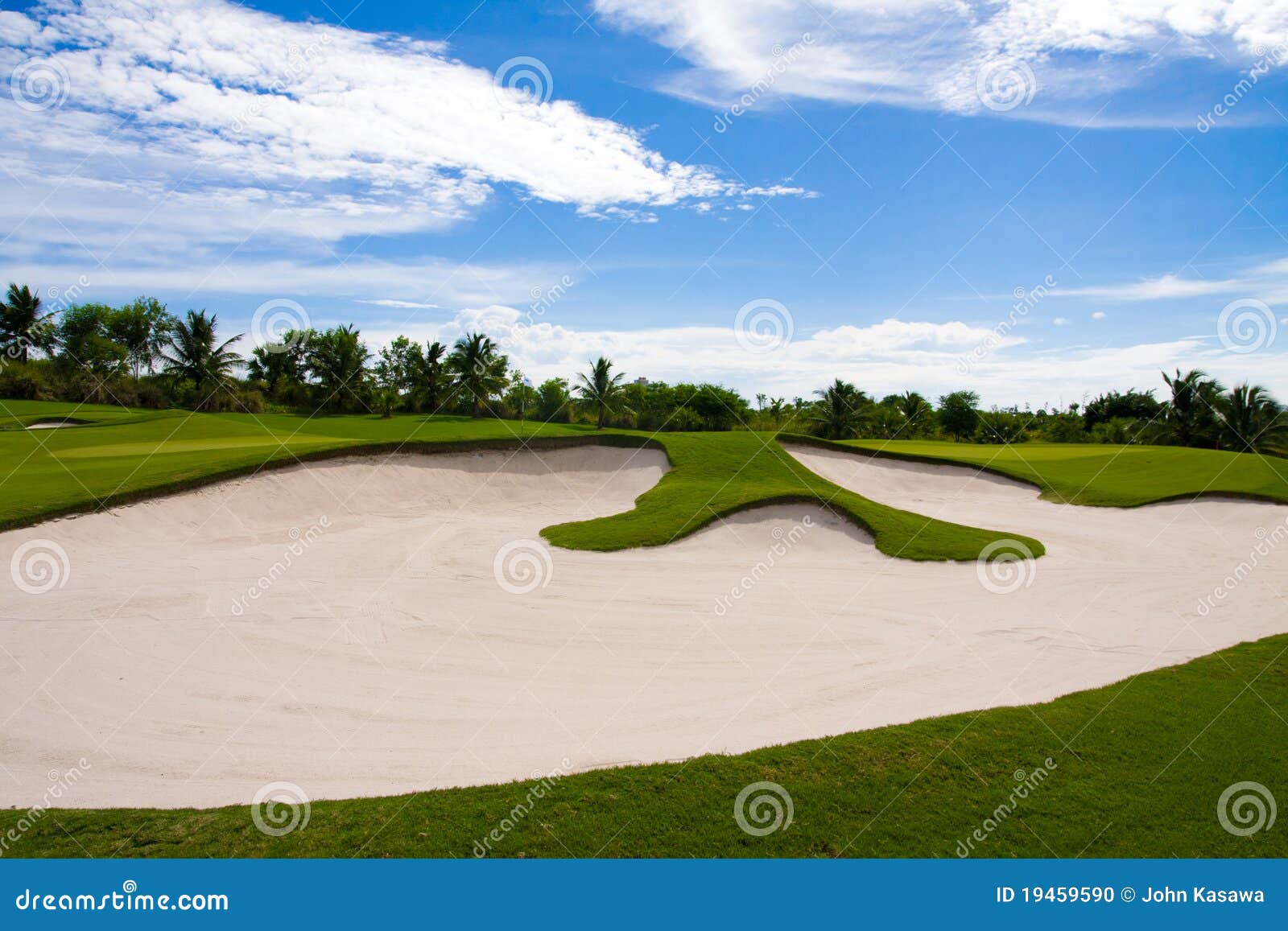 Sand Bunker in the Golf Course Stock Photo - Image of inspiration ...