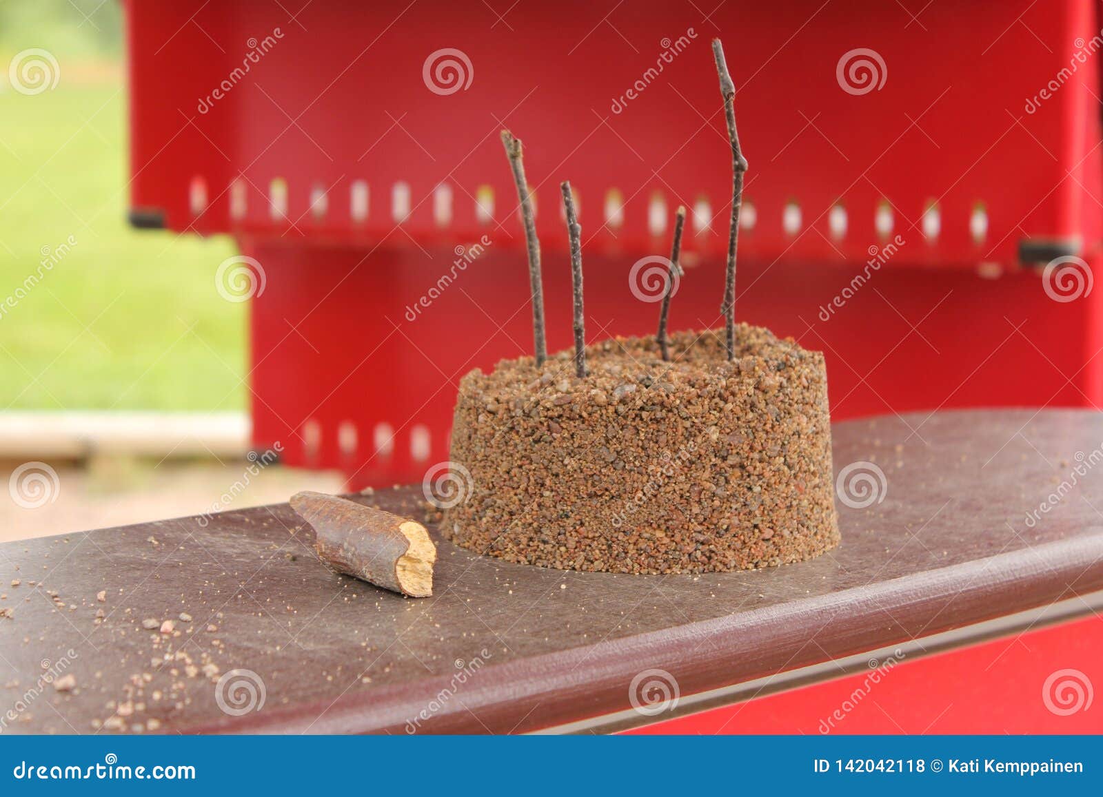 Sand cake stock photo. Image of happy, childhood, celebration - 142042118