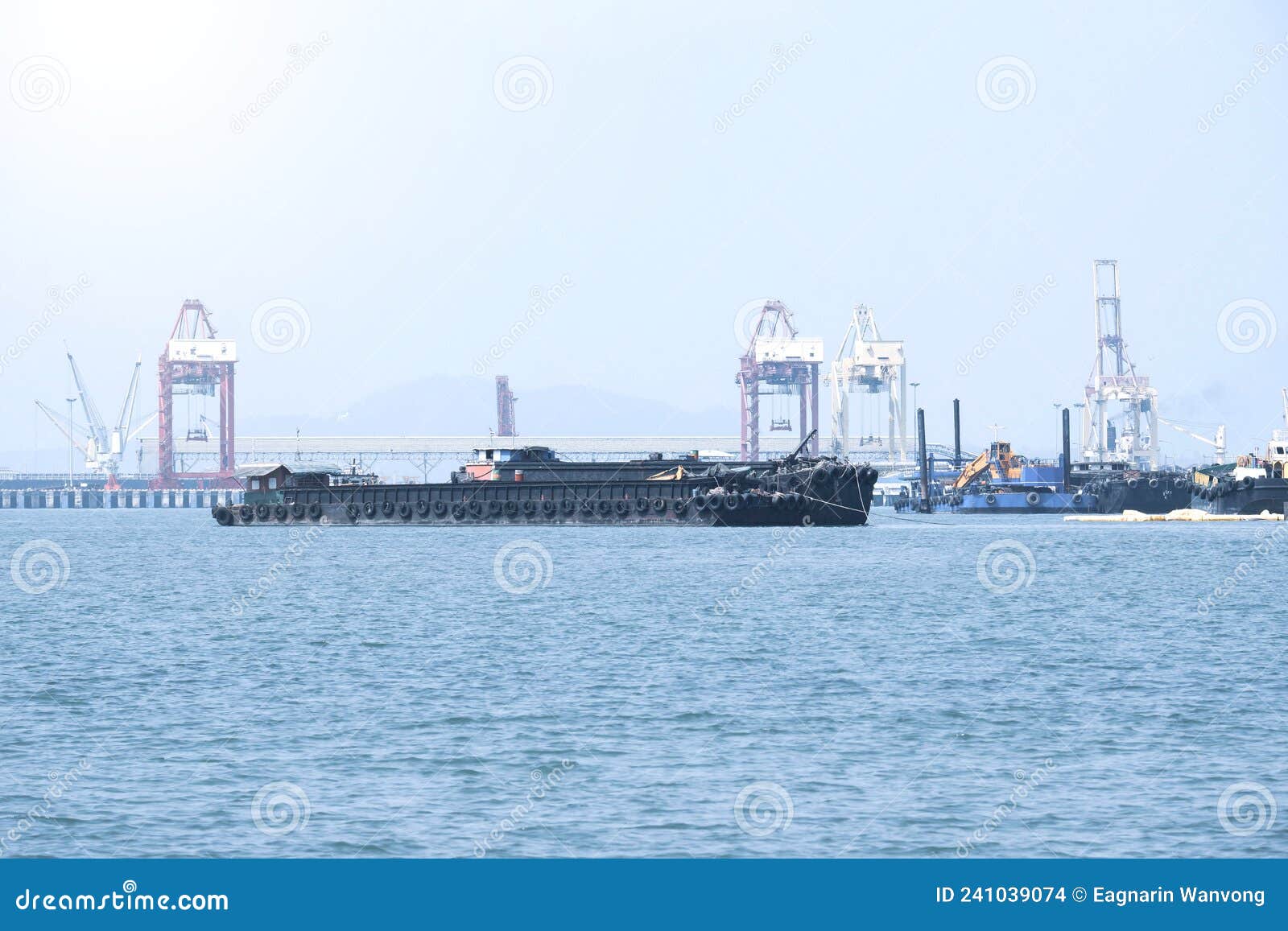 Sand carrier in the sea stock photo. Image of bulk, cargo - 241039074