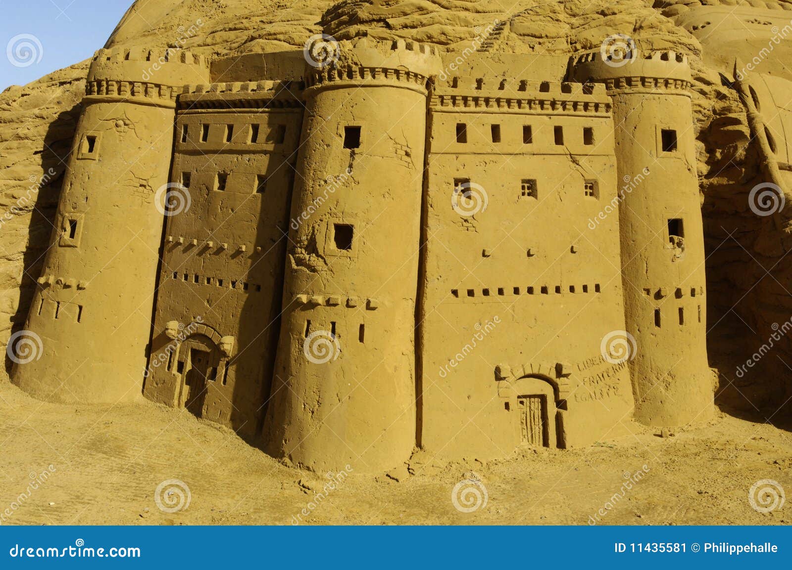 Sand castle stock image. Image of ruins, sand, fortification - 11435581