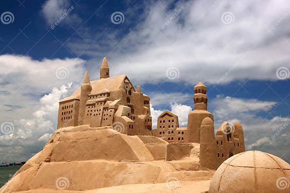 Sand castle stock photo. Image of castle, kingdom, asia - 15286620