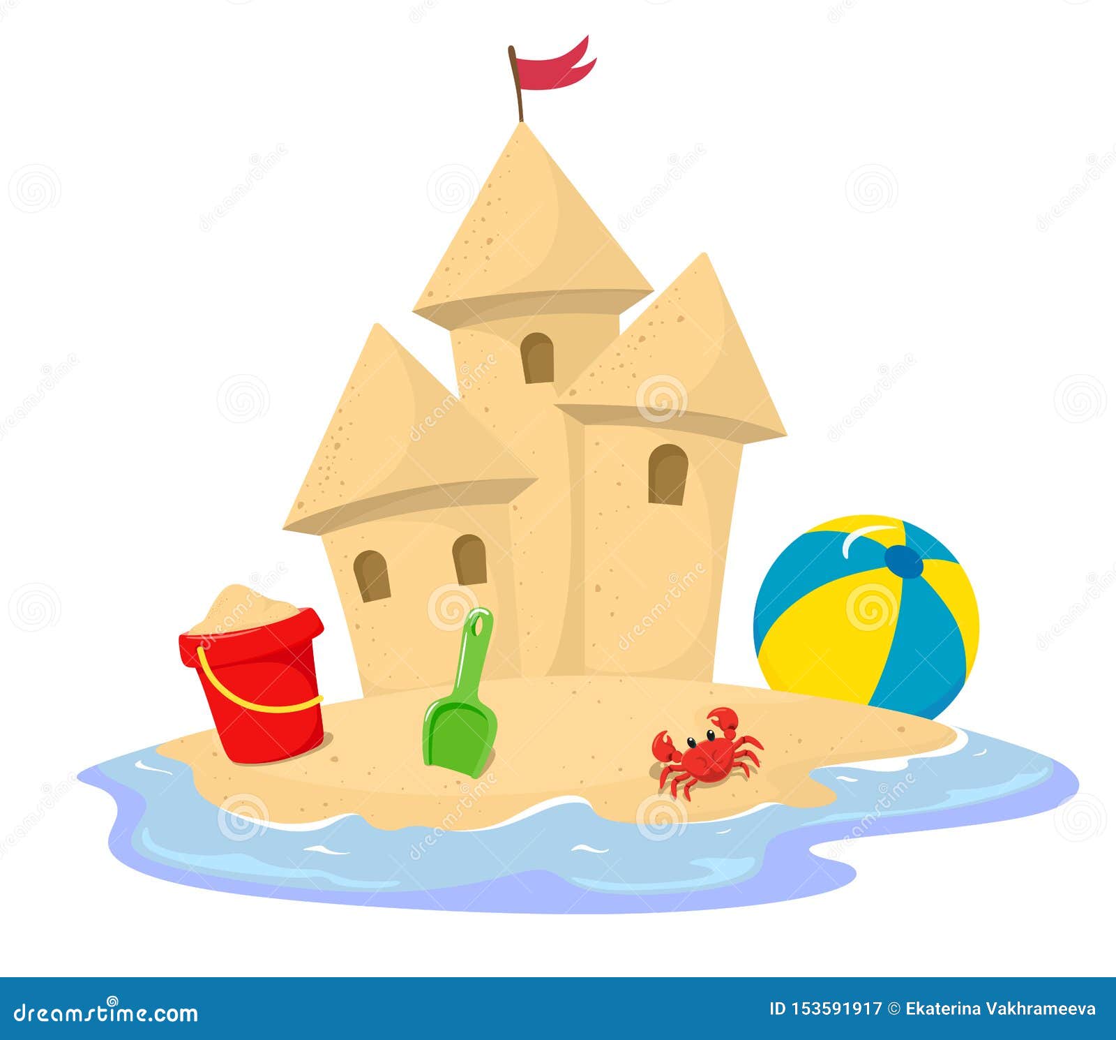 Animated Sand Castle