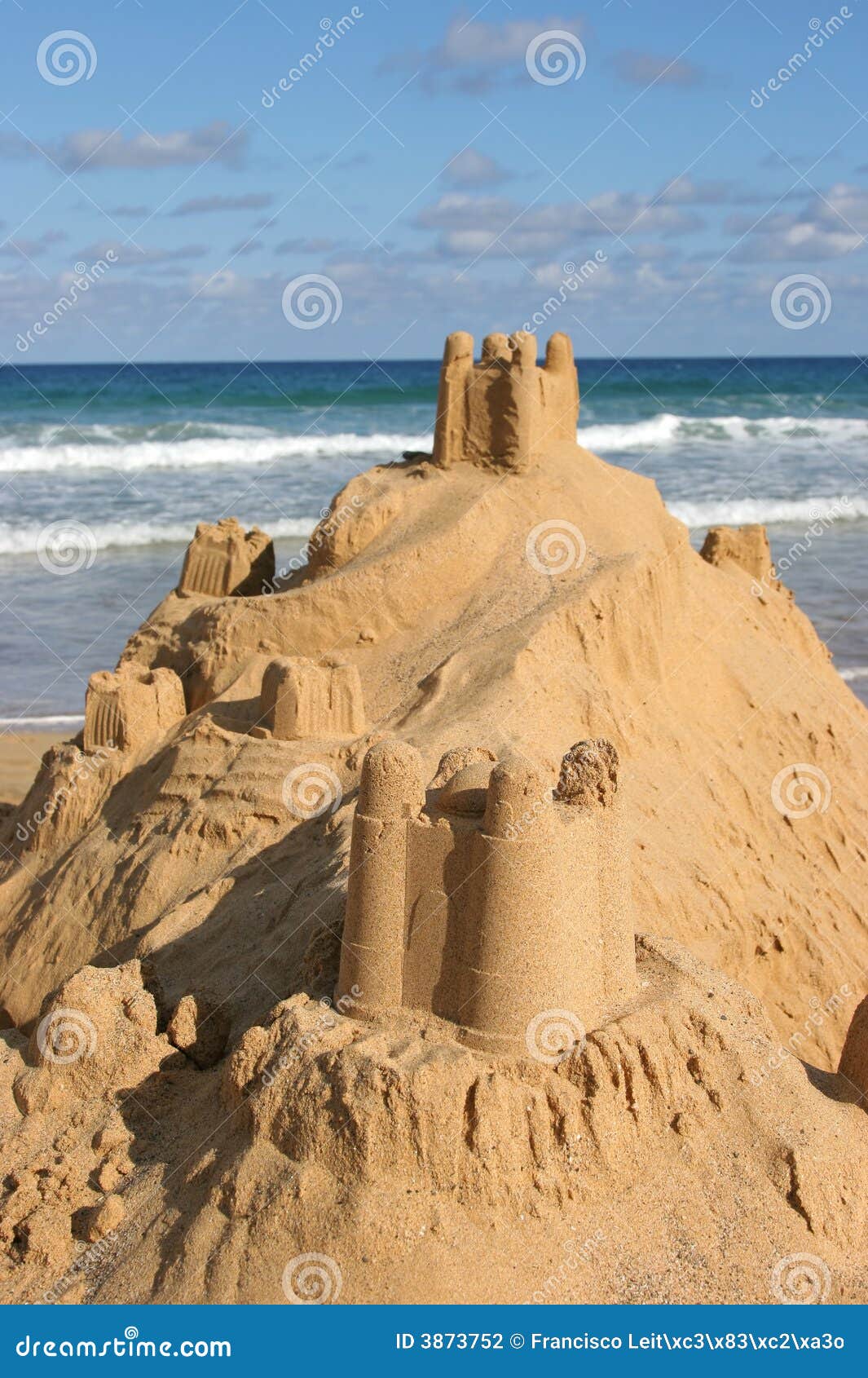 Sand castle stock photo. Image of sand, water, castle - 3873752