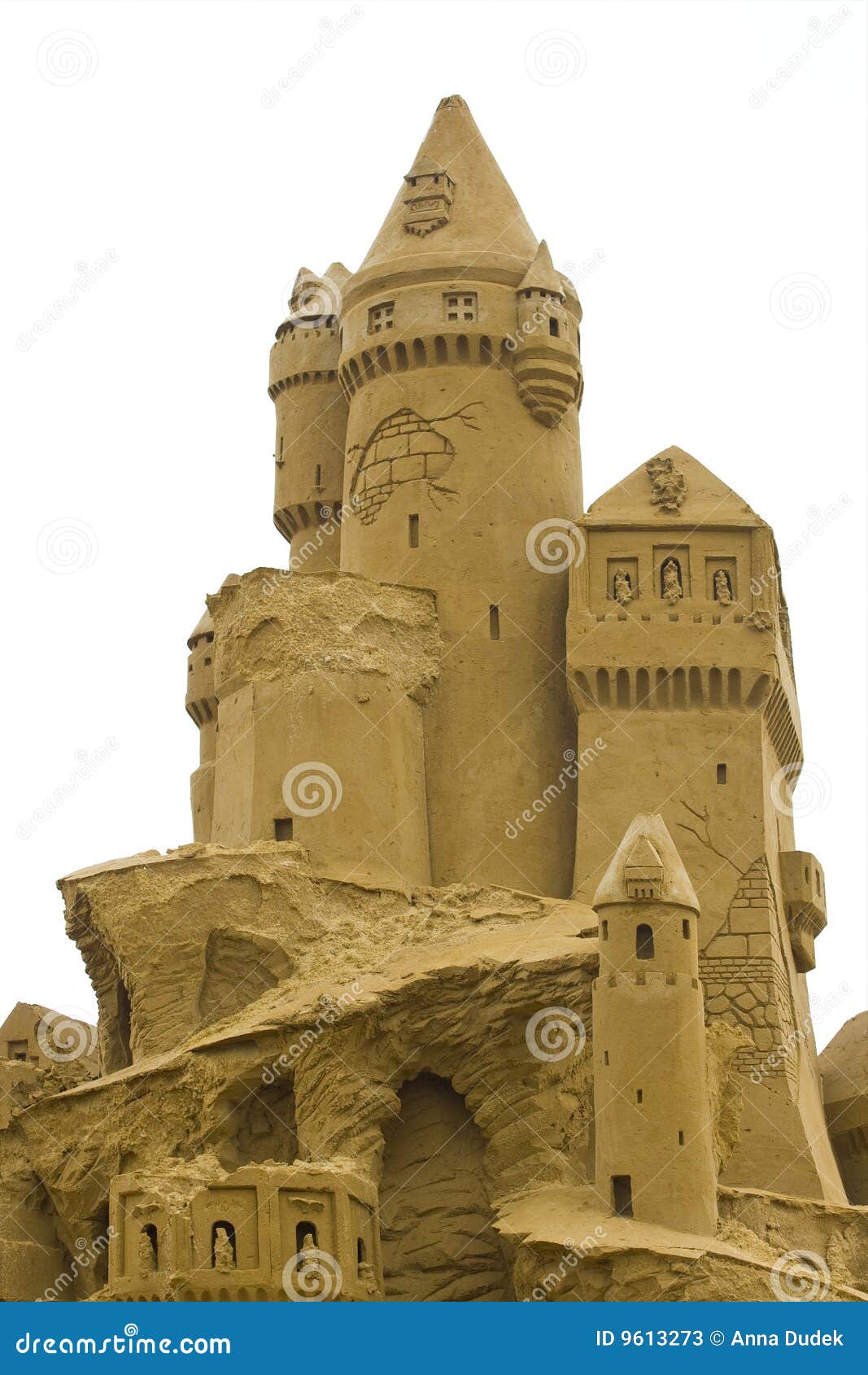 Sand castle stock image. Image of brown, castle, tower - 9613273