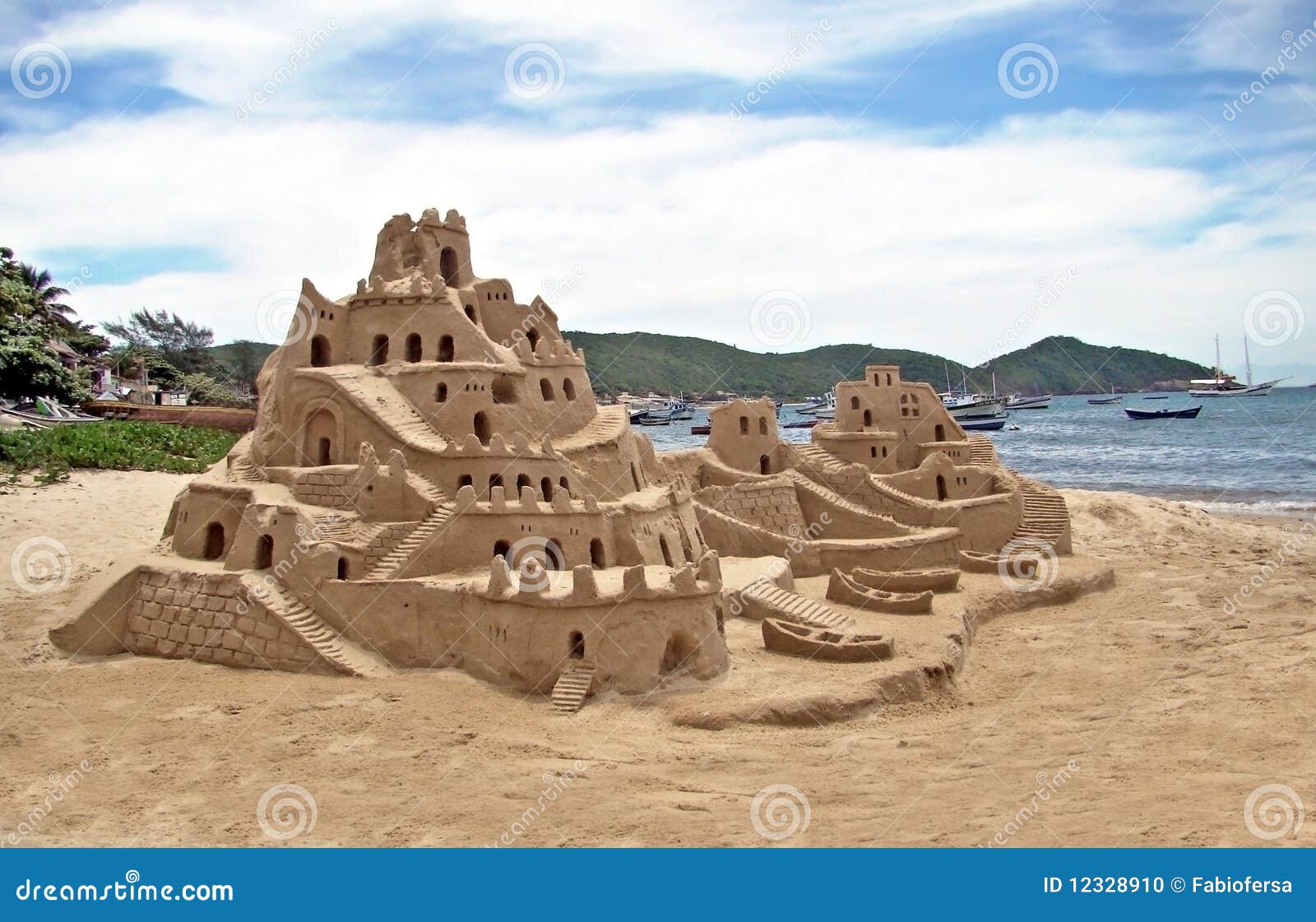 Sand Castle Capture On East Coast Beach Singapore Royalty-Free Stock ...