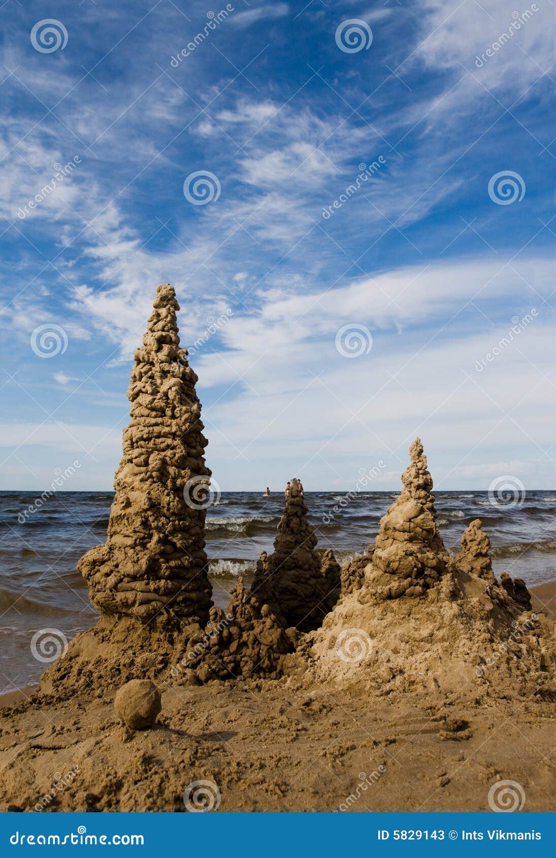 Sand castle at the beach stock image. Image of sandcastle - 5829143