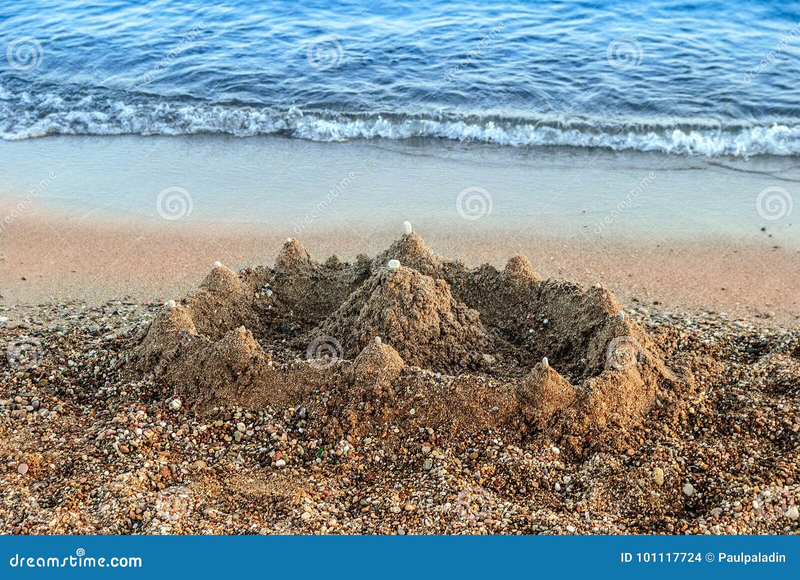 Sand castle beach wave stock photo. Image of destinations - 101117724