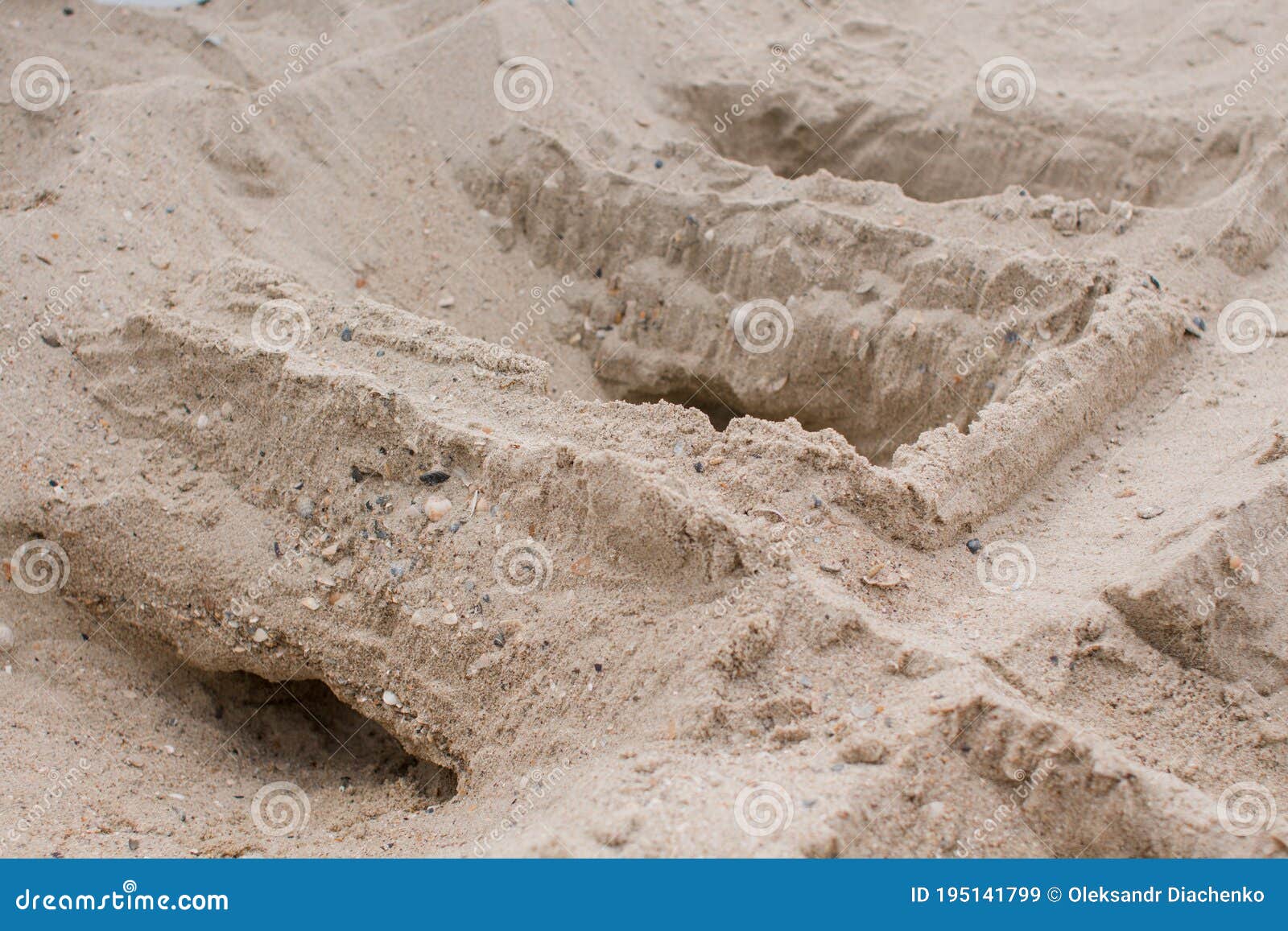 Sand Castle with a Bridge on the Beach Stock Image - Image of sculpture ...