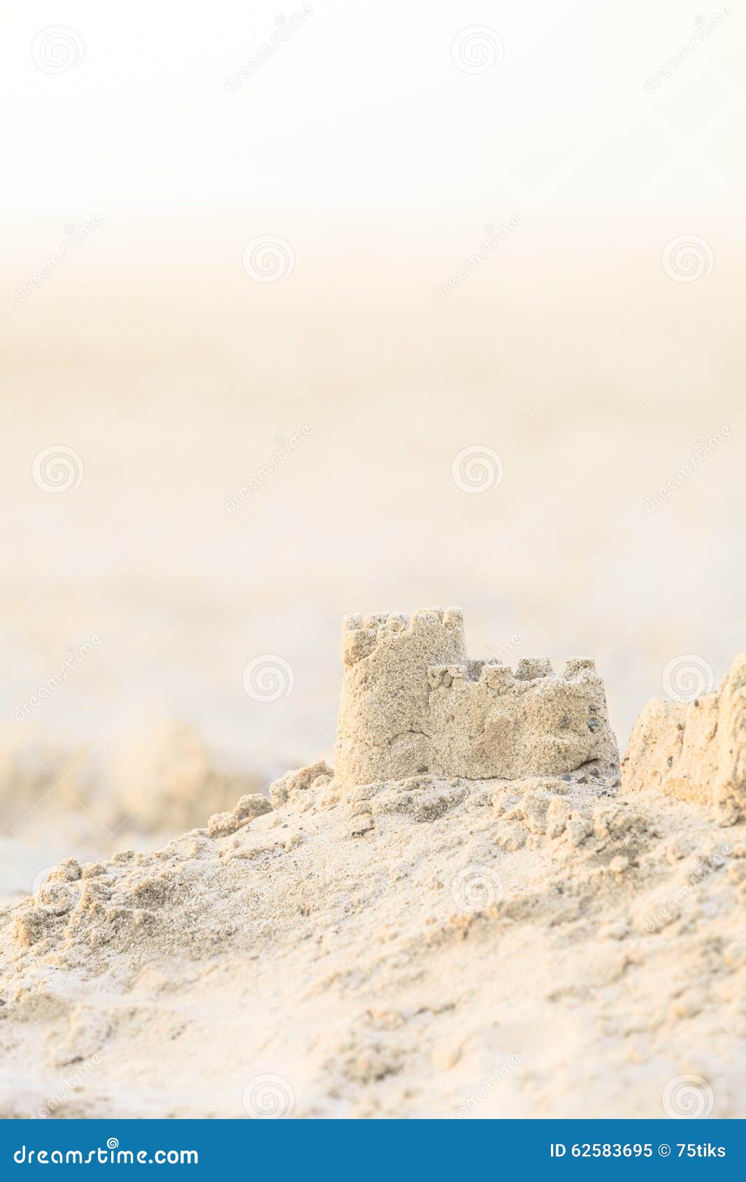 Sand Castle at Evening Light Stock Image - Image of hill, outdoor: 62583695