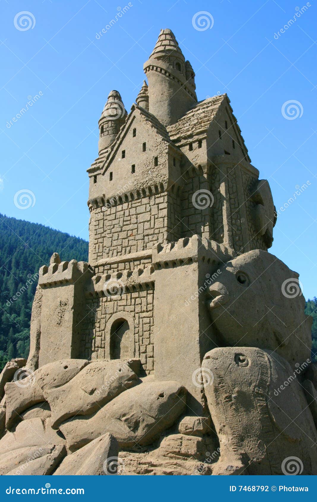 Sand Castle with Fish editorial photography. Image of competition - 7468792