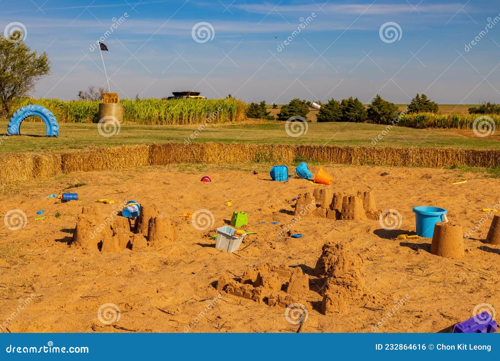 Sand Castle in the Fun Daze in a Maze Stock Photo - Image of castle ...