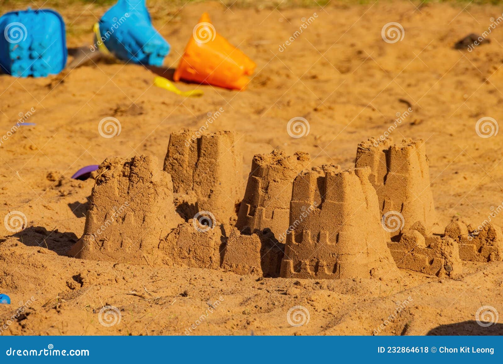 Sand Castle in the Fun Daze in a Maze Stock Photo - Image of ...