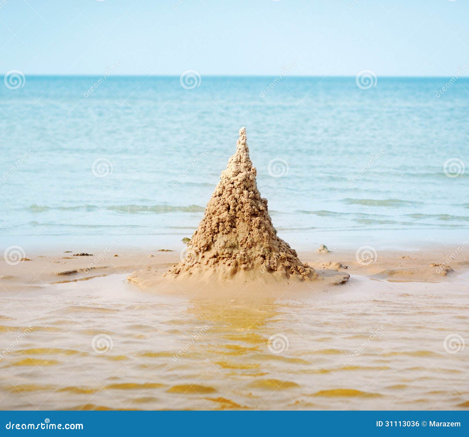 Sand Castle stock photo. Image of holiday, edge, business - 31113036