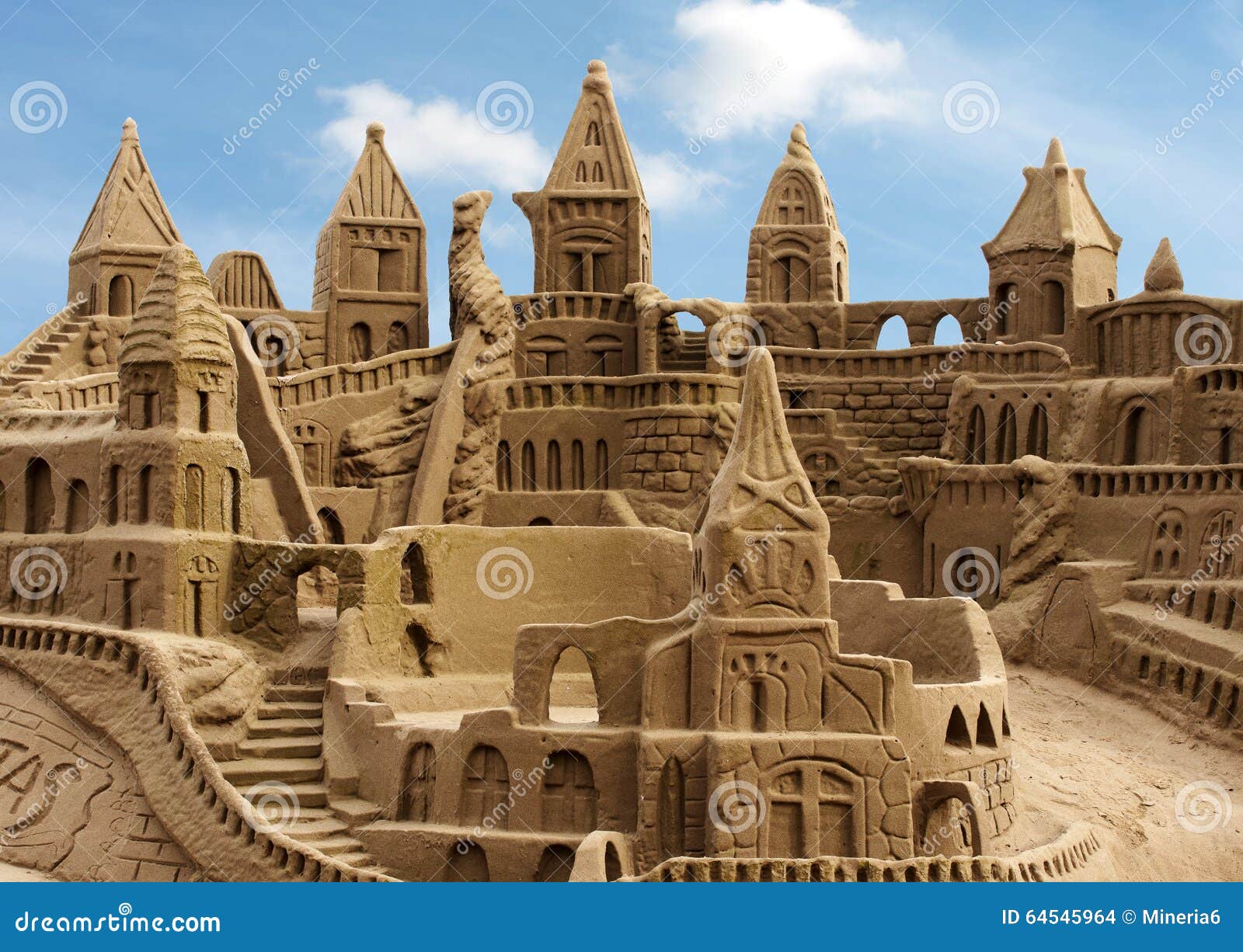 Sand castle editorial stock image. Image of palace, enjoy - 64545964