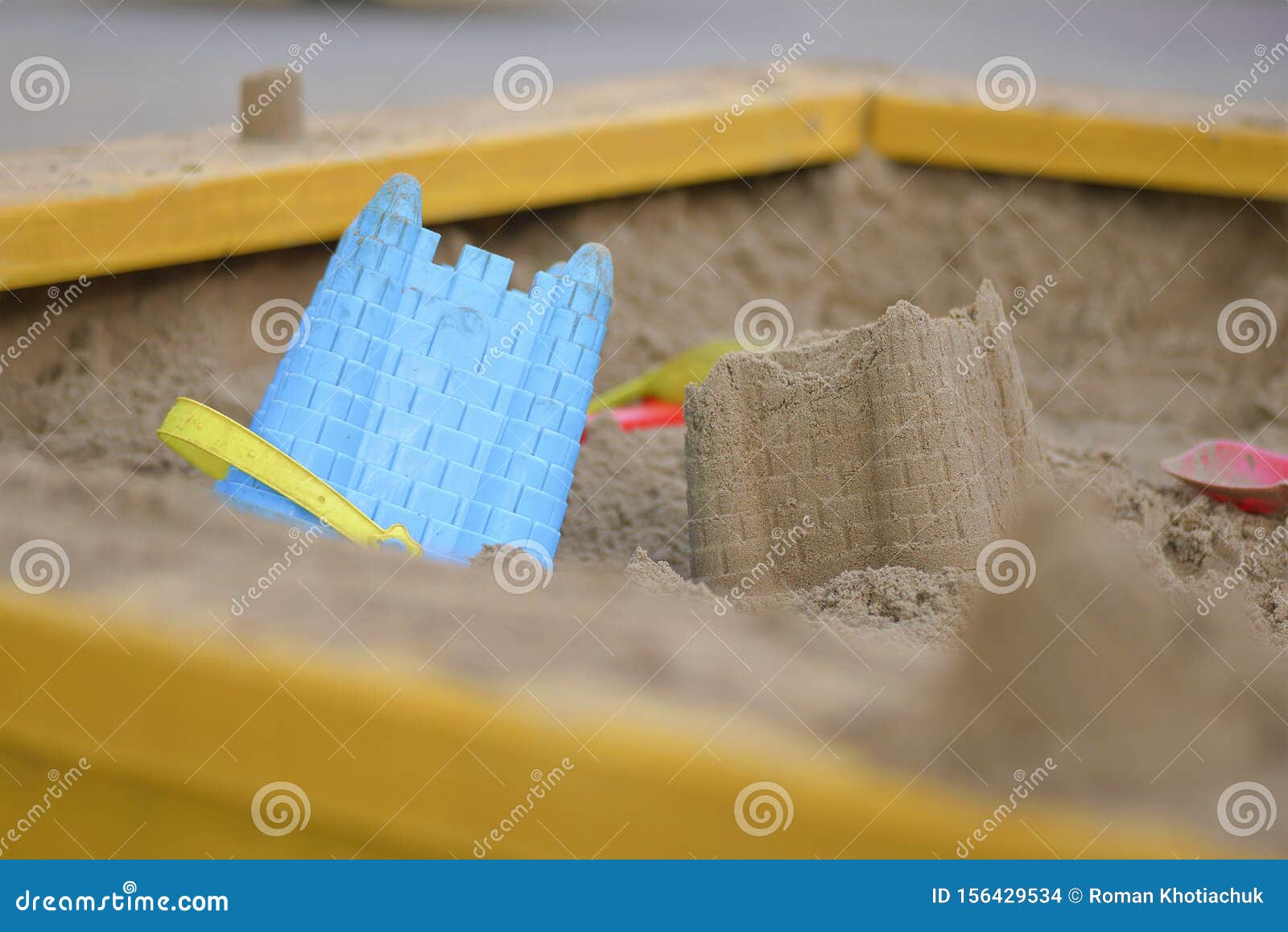 Sand Castle in the Sandbox. Stock Photo - Image of creativity, happy ...