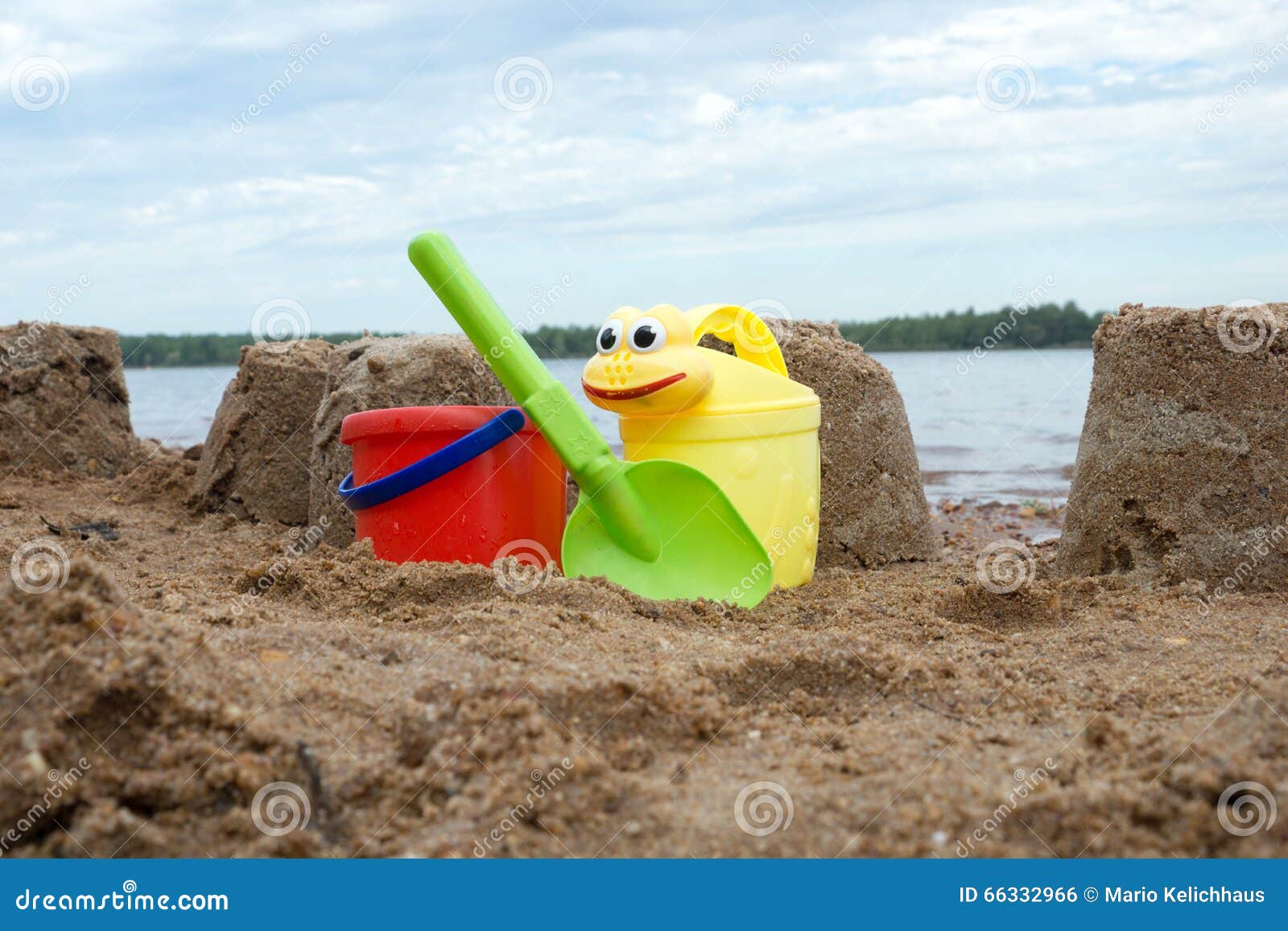 Sand castle stock photo. Image of beach, vacation, bucket - 66332966