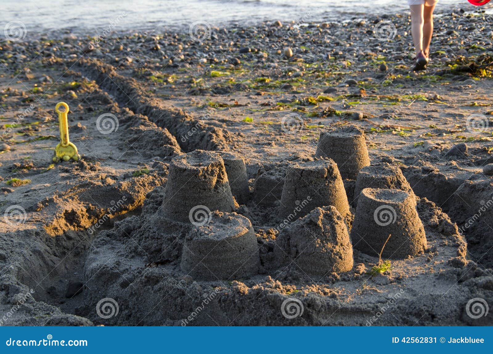 Sand castle stock image. Image of beach, summer, castle - 42562831