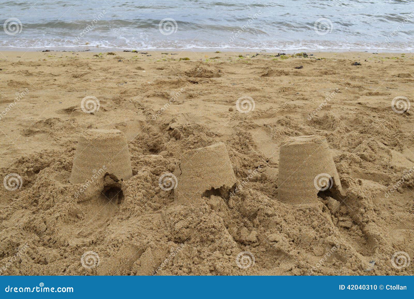 Sand Castles stock photo. Image of ocean, beautiful, fresh - 42040310