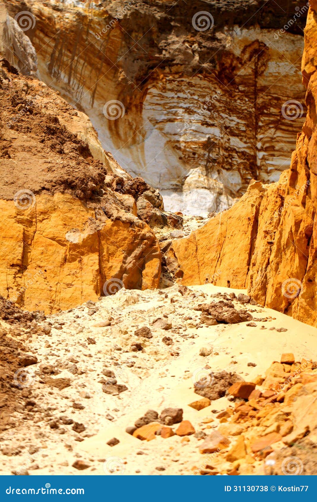 Sand cave stock photo. Image of deep, sand, color, desert - 31130738